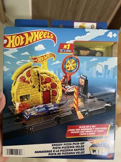 Hot Wheels Speedy's Dealership City Sets Vehicle Playset~ Race, Wash ...