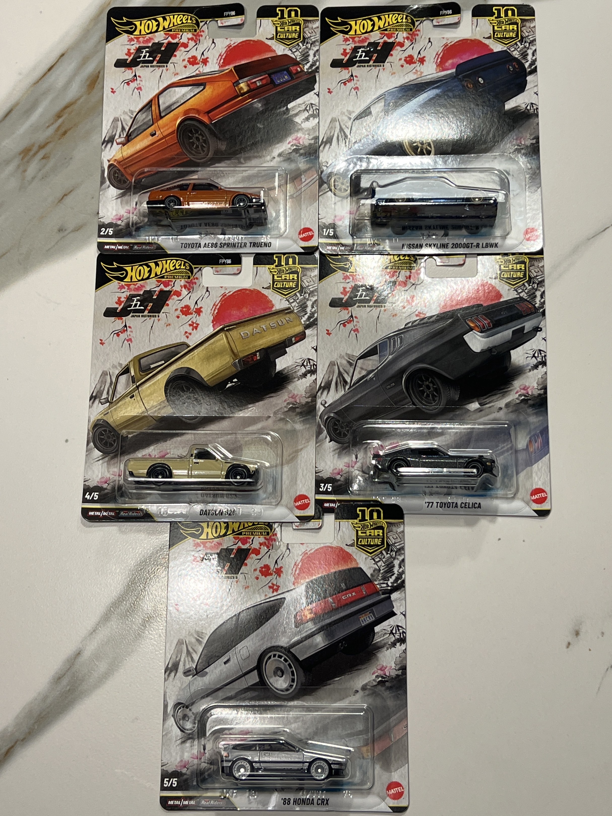 Hot Wheels Japan Historics 5 Car Culture Set, Hobbies & Toys, Toys ...