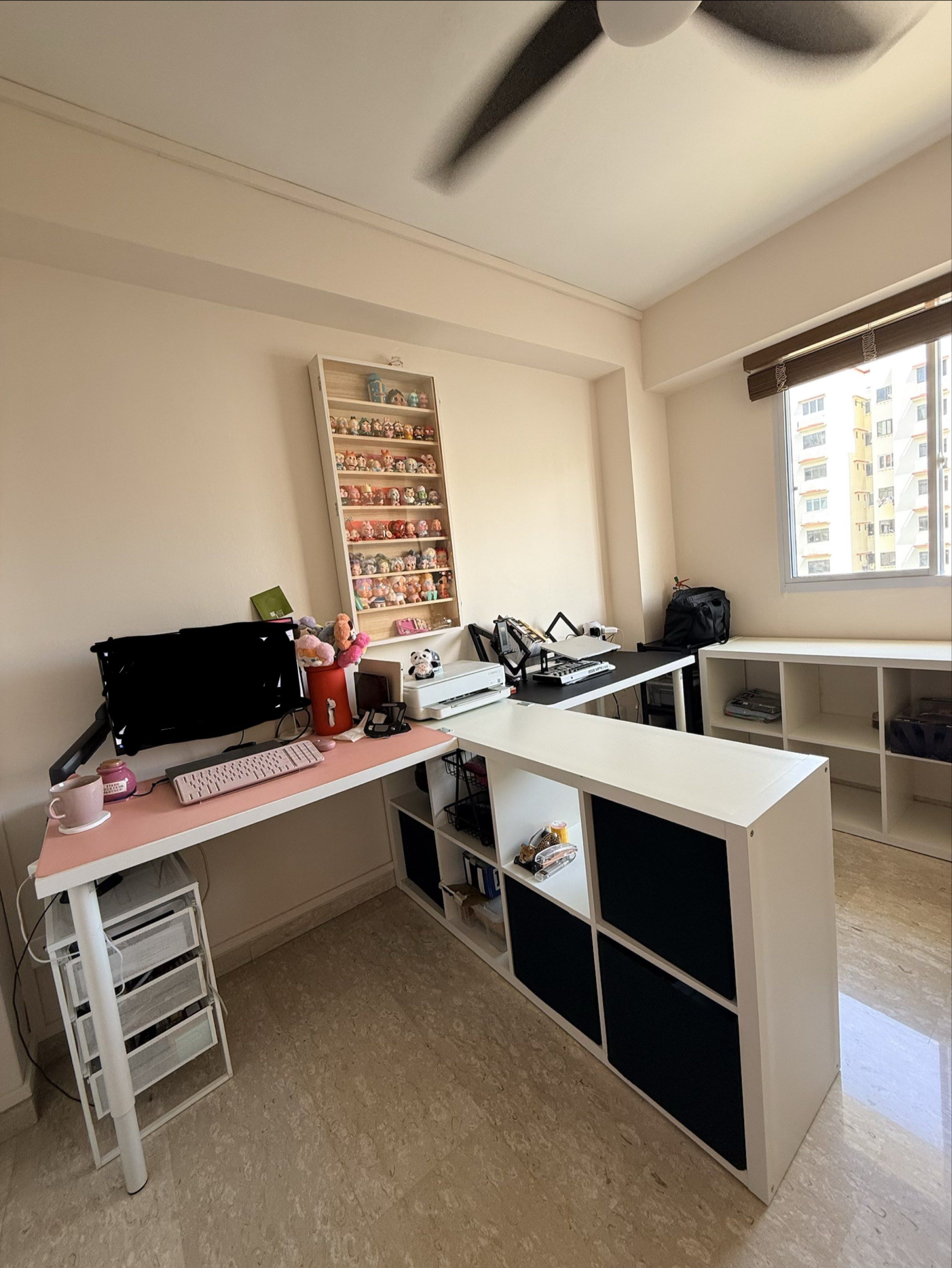 IKEA LINNMON & KALLAX White Corner Desk, Furniture & Home Living ...