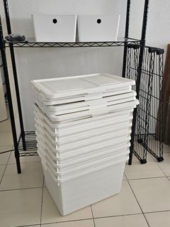 IKEA Clear Plastic Storage Boxes - Various Sizes, Furniture & Home ...