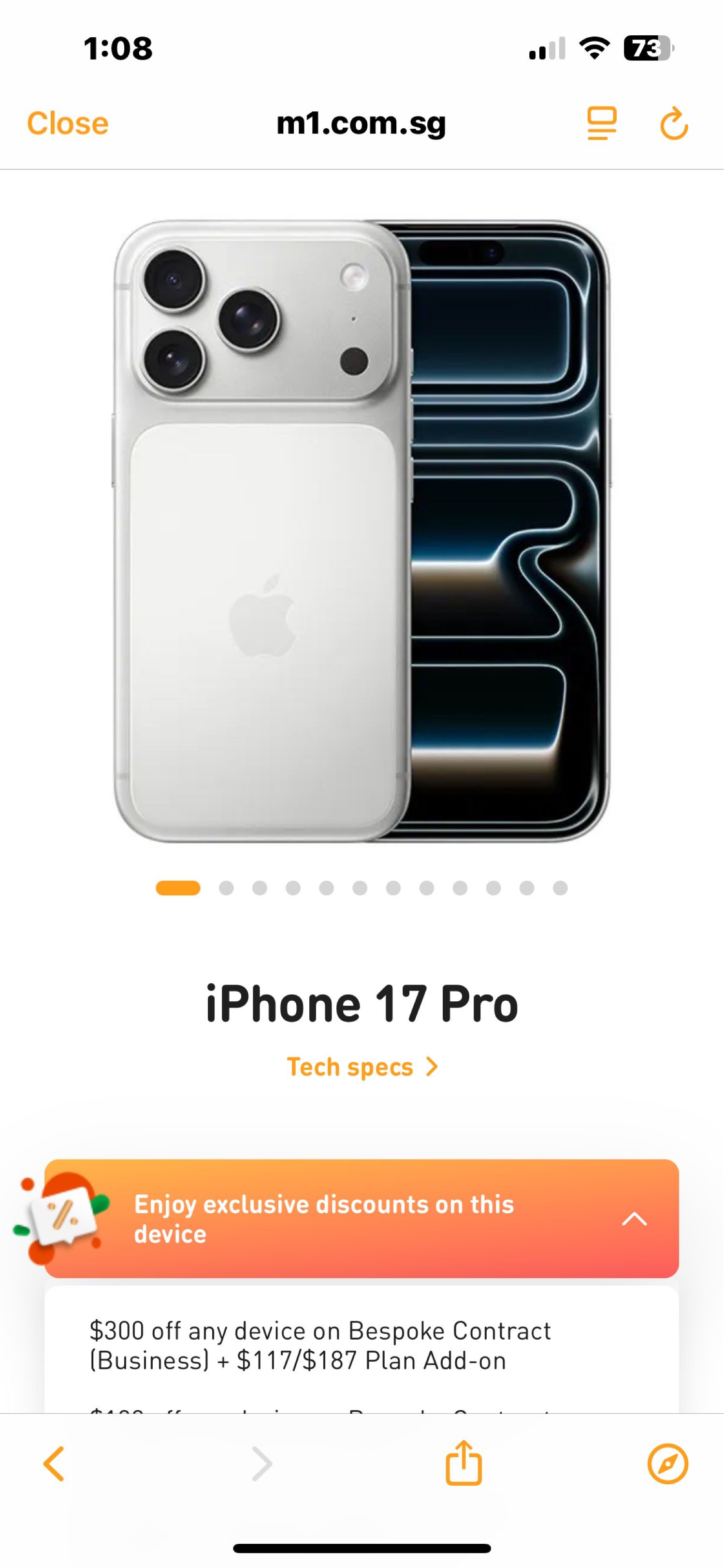 iPhone 17 Pro Silver 256GB, Mobile Phones & Gadgets, Mobile Phones ...