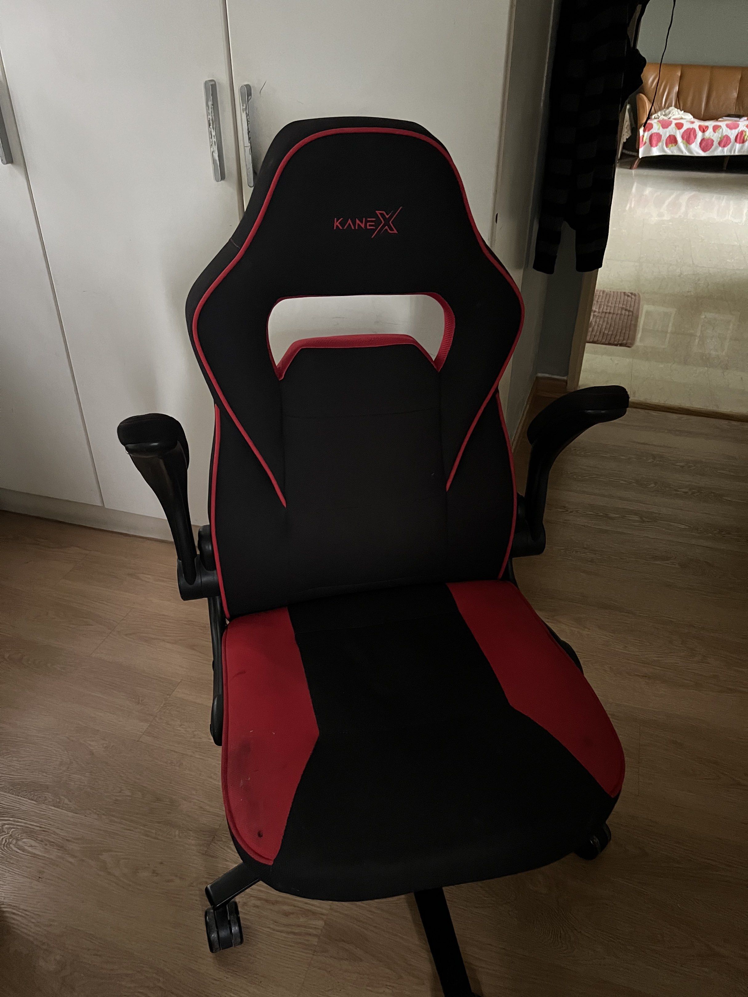 KaneX Gaming Chair - Black and Red, Furniture & Home Living, Furniture ...