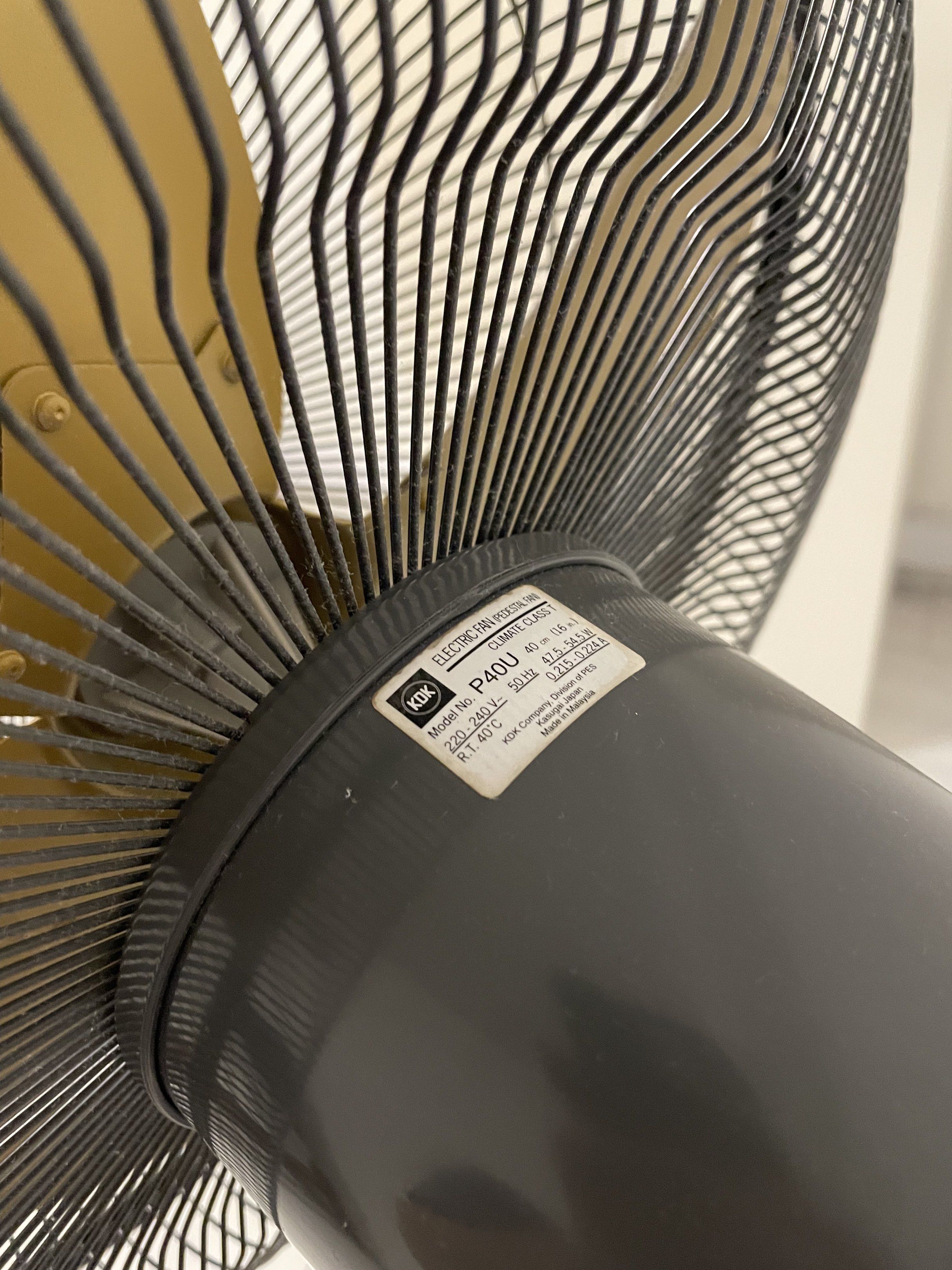 2 x KDK Stand Fan - Model P40U, Furniture & Home Living, Lighting ...