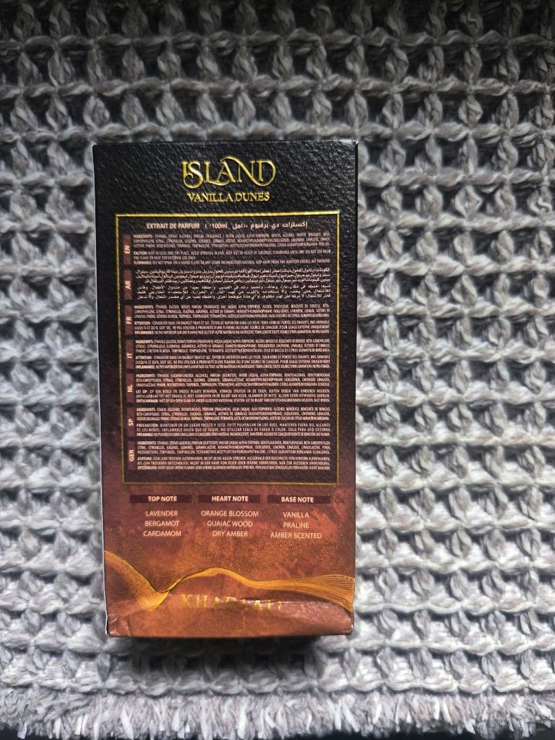 Khadlaj Island Vanilla Dunes Extrait de Parfum, Beauty & Personal Care ...