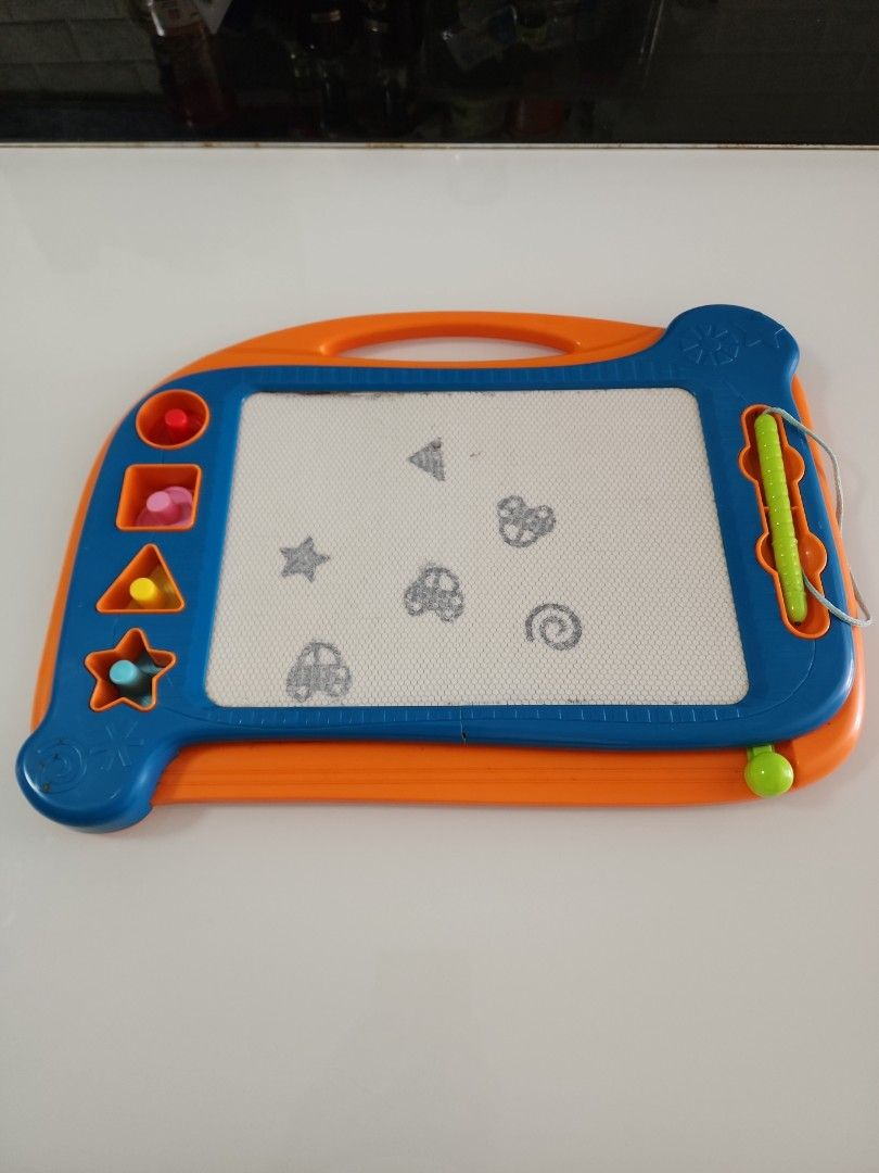 Kids' Magnetic Drawing Board - Orange and Blue, Hobbies & Toys, Toys ...