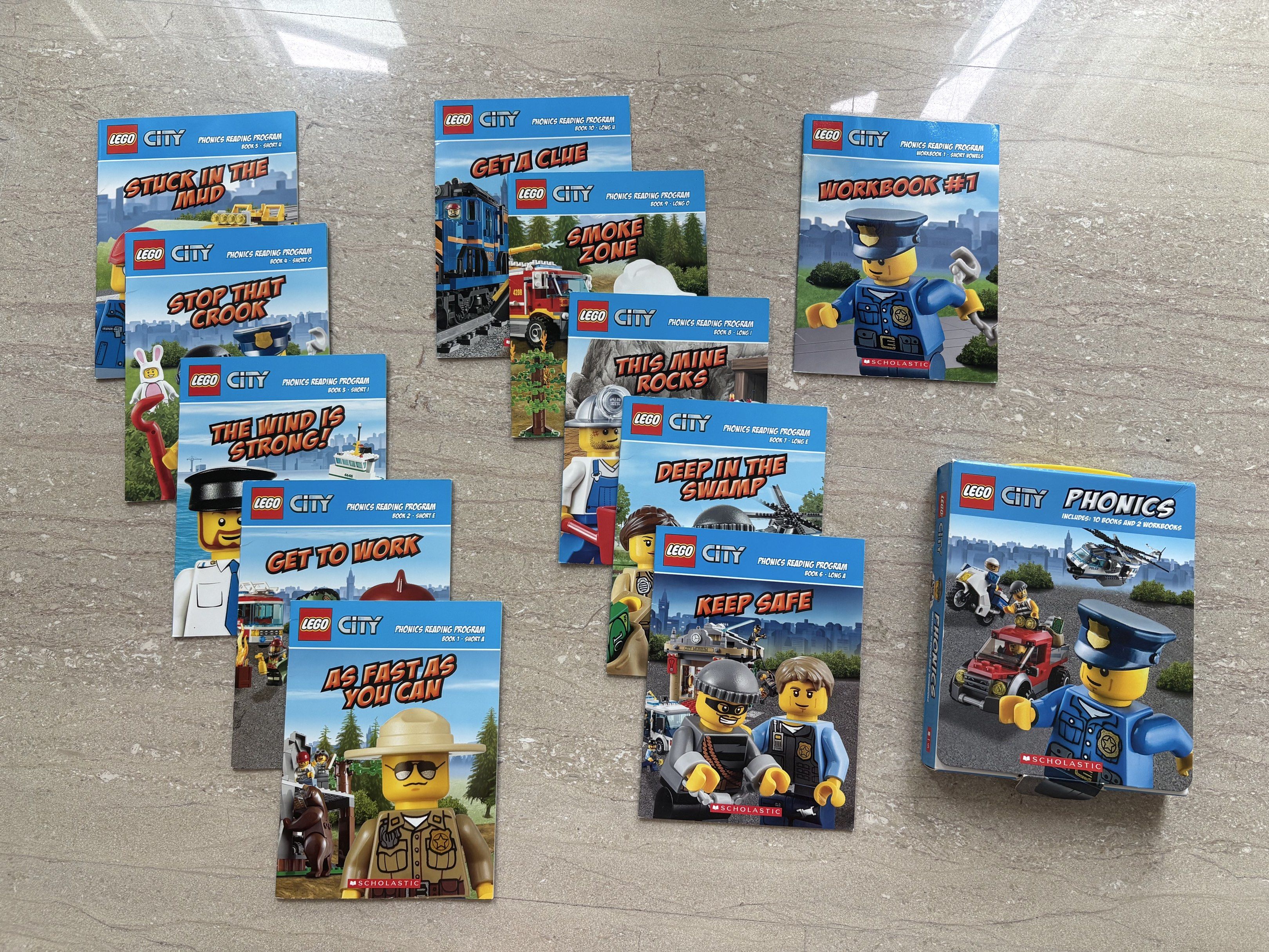 LEGO City & Super Heroes Phonics Reading Program Books, Hobbies & Toys ...