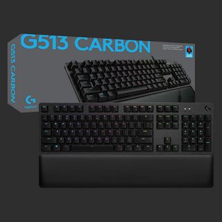 Logitech G513 Carbon Mechanical Gaming Keyboard w/ GX Brown Switches ...