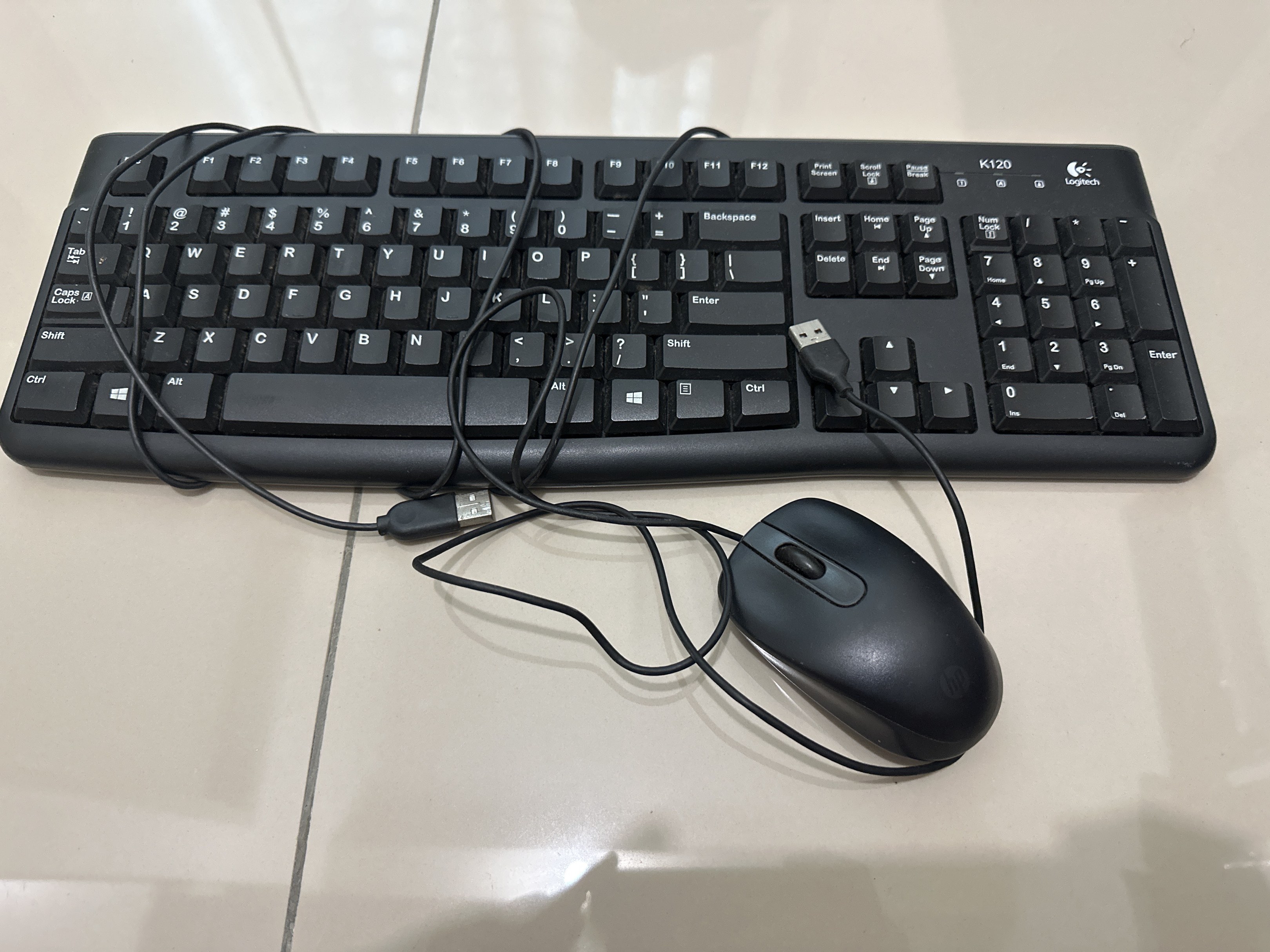 Logitech K120 Keyboard and Dell Mouse Combo, Computers & Tech, Parts ...