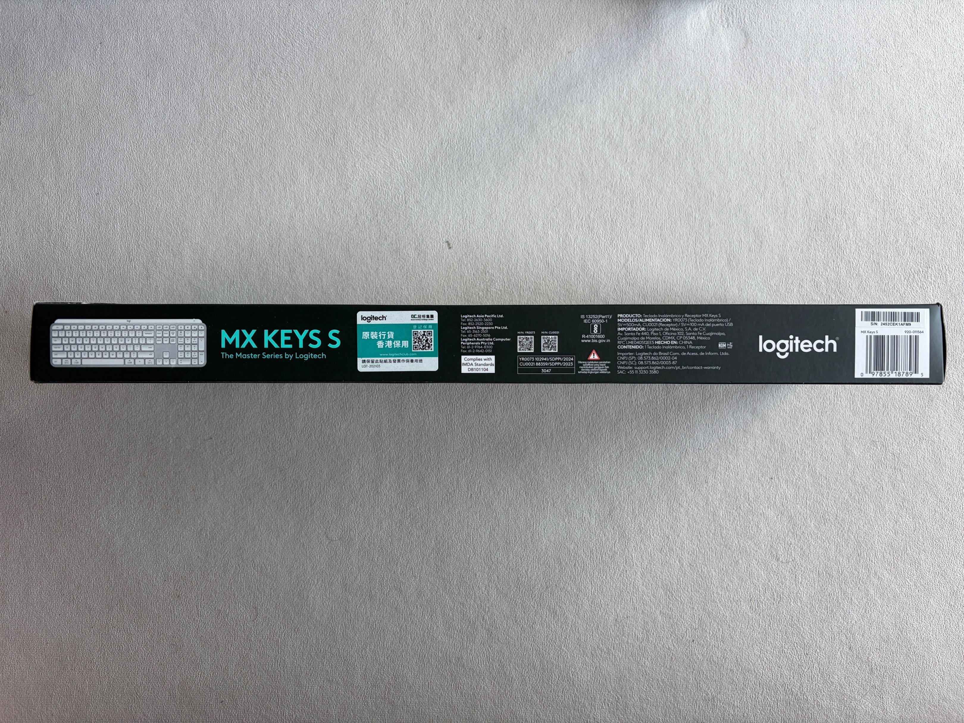 Logitech MX Keys S Wireless Keyboard - Pale Grey, Computers & Tech ...