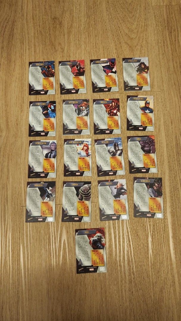 Marvel Spiderman Metal Universe Trading Cards - Complete Set, Hobbies ...