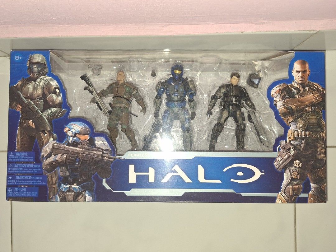 McFarlane MacFarlane Halo Universe Fearless Leaders 3-Pack Deluxe Box ...