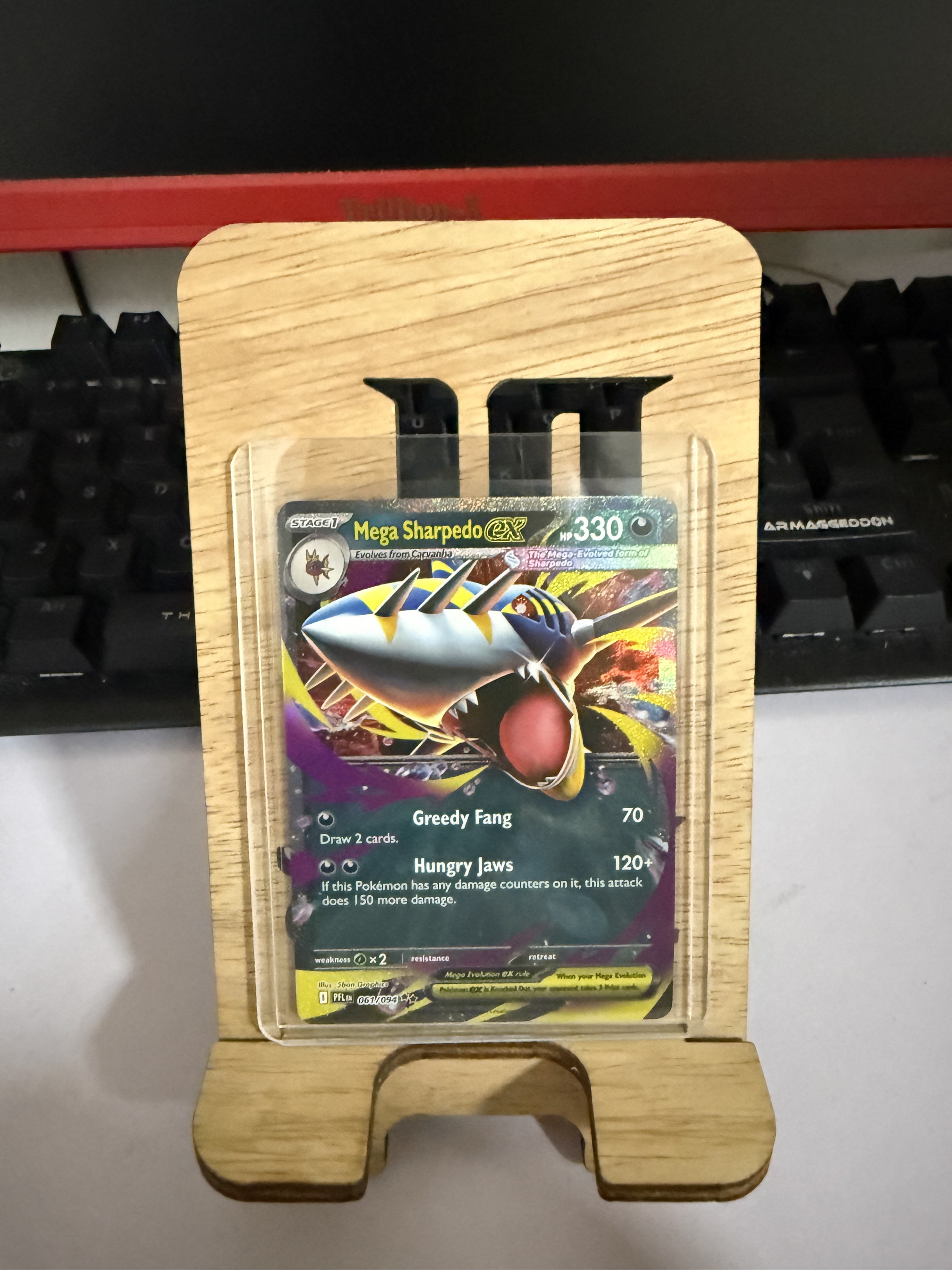 Mega Sharpedo EX Pokemon Card, Hobbies & Toys, Toys & Games on Carousell
