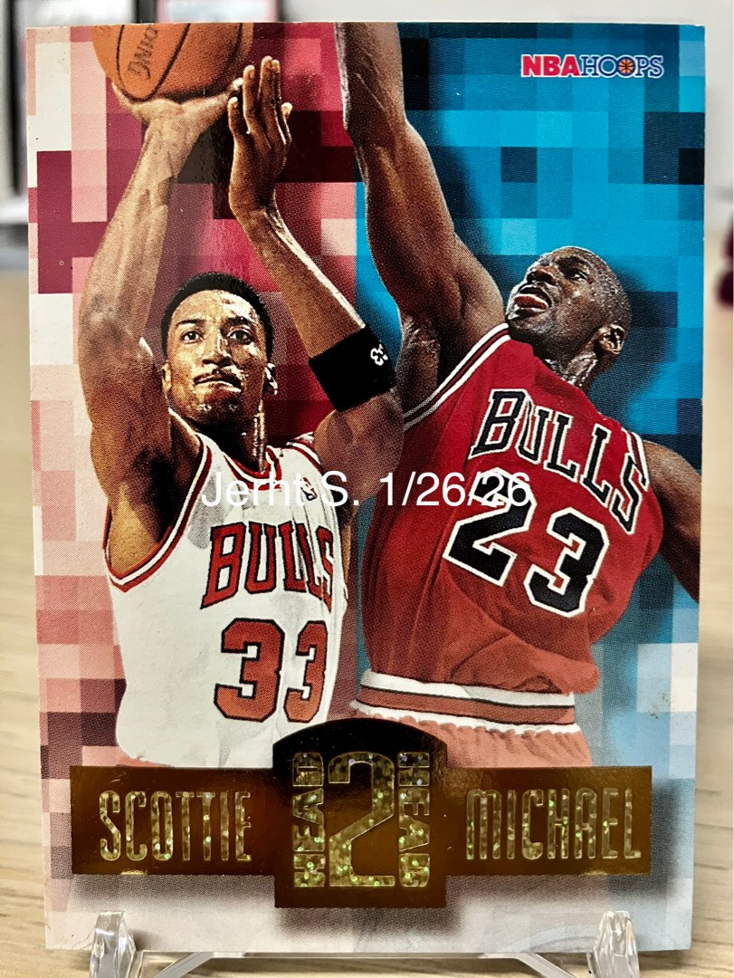 Michael Jordan, Scottie Pippen #HH2 1996 Hoops Head To Head NBA Card ...