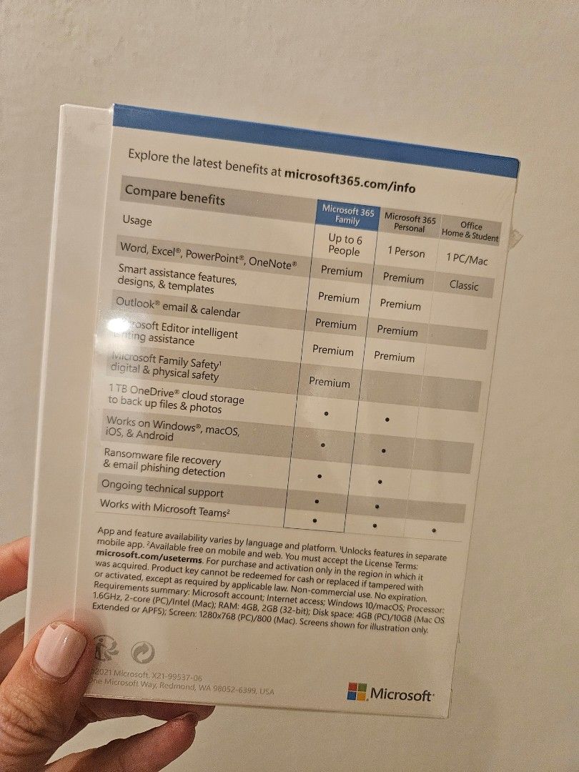 Microsoft 365 Family Subscription, Computers & Tech, Parts ...