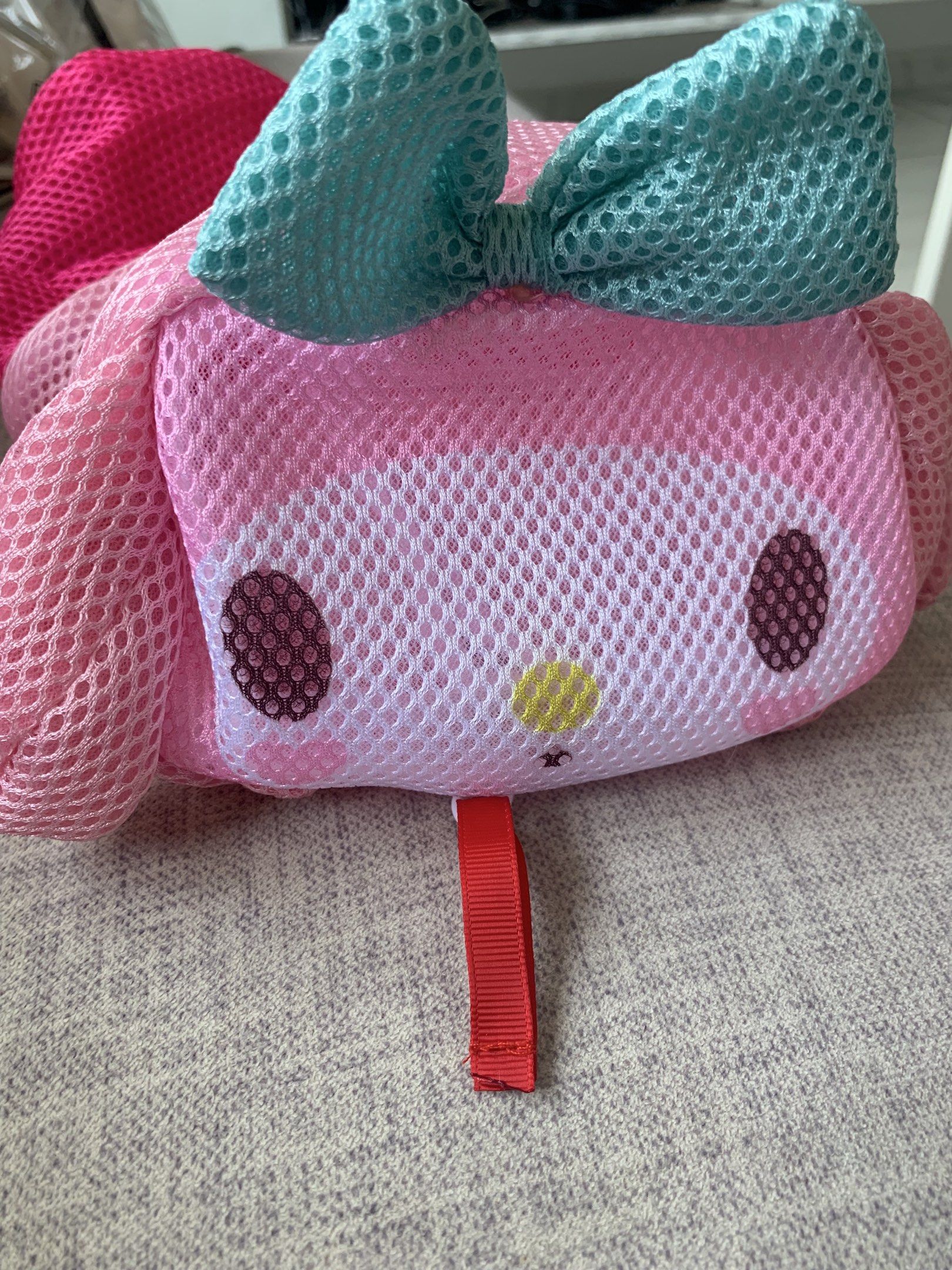 My melody Hello kitty Cinnamoroll Sanrio Round Laundry Bags Net ...