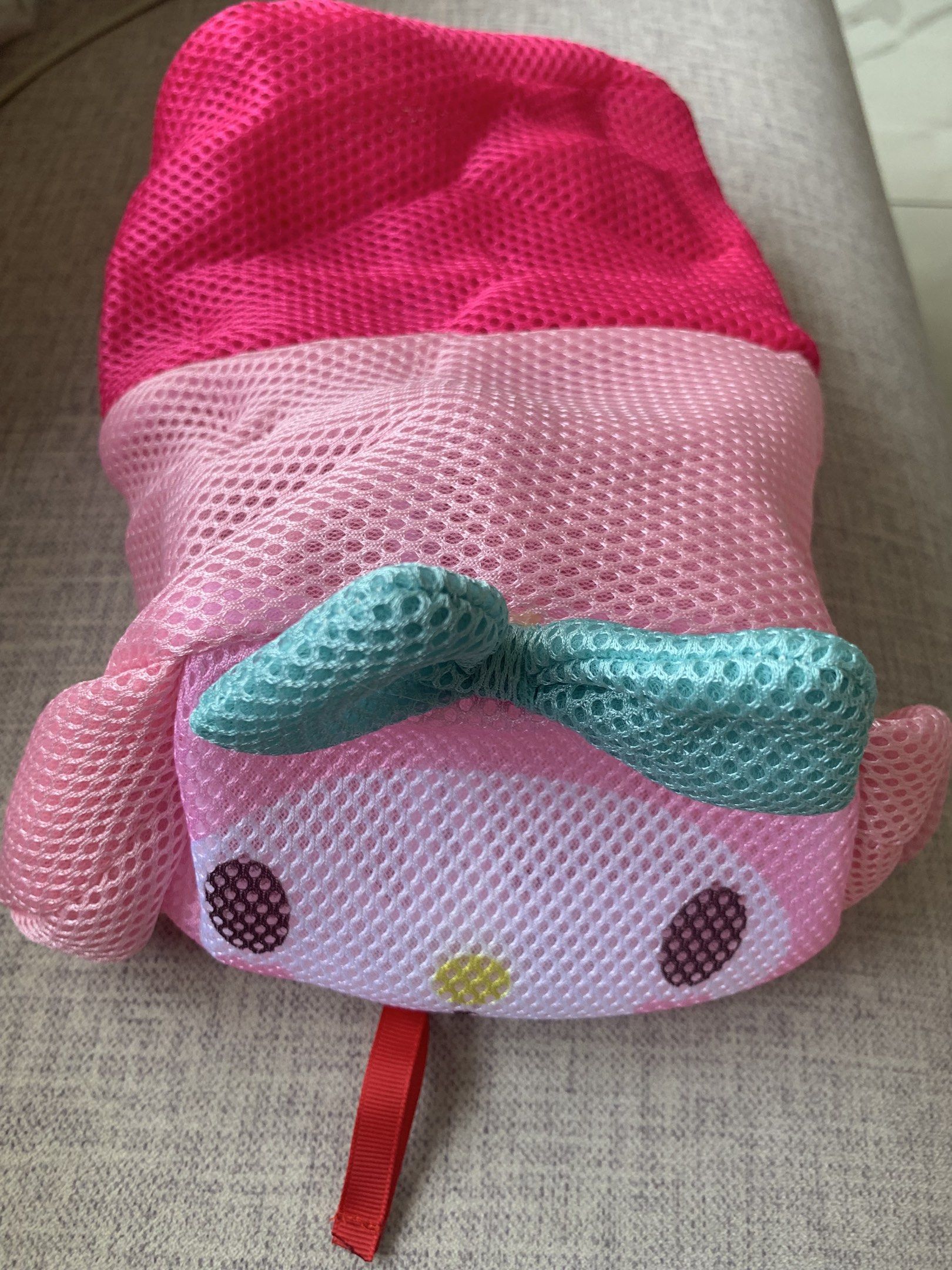 My melody Hello kitty Cinnamoroll Sanrio Round Laundry Bags Net ...