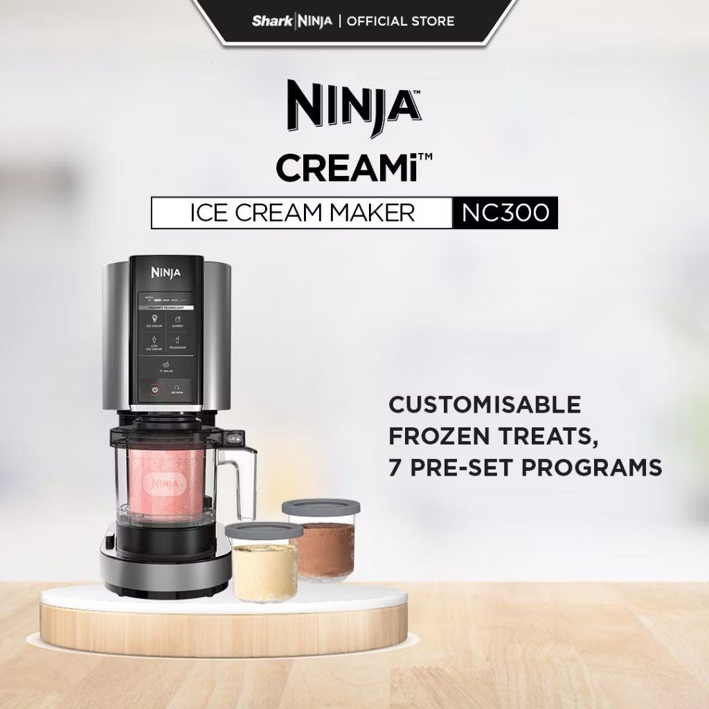 Ninja CREAMi Ice Cream Maker NC300, TV & Home Appliances, Kitchen ...