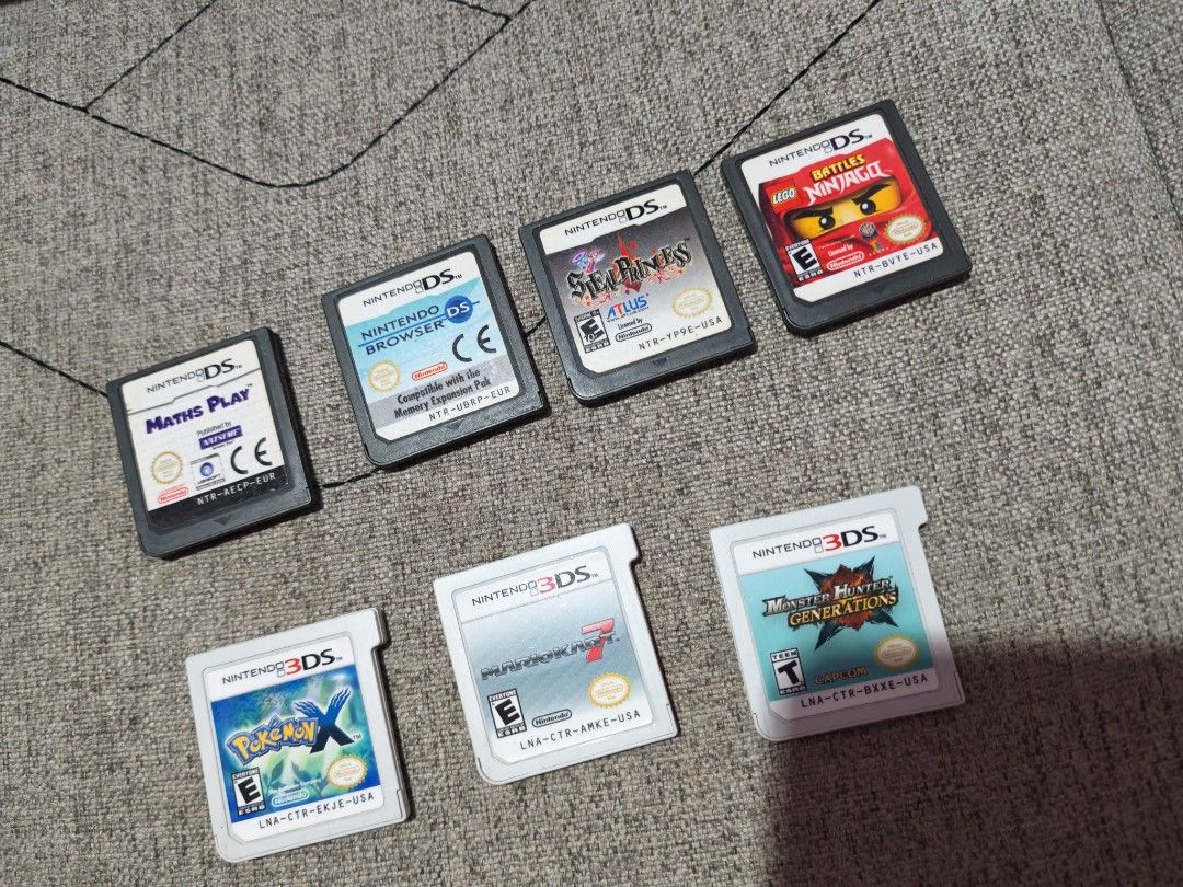 Nintendo DS/3DS Pokemon X, Mario Kart, Monster Hunter, Steal Princess ...