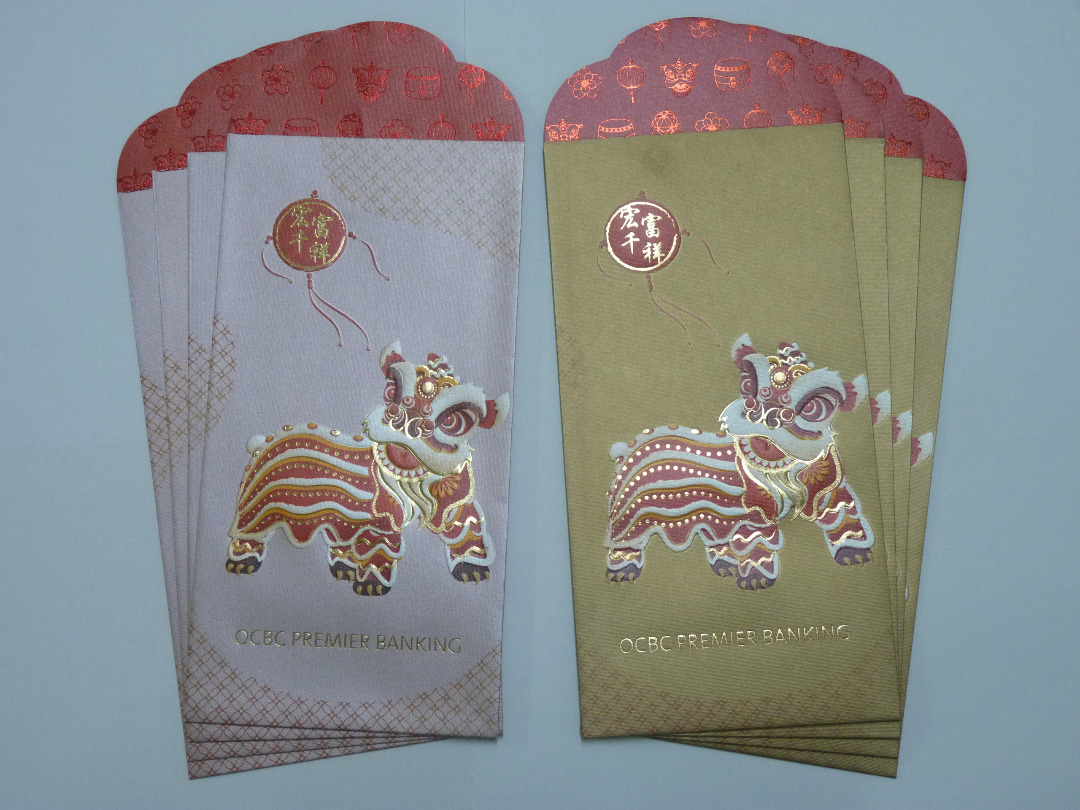 OCBC Red Packets (8-Pieces), Hobbies & Toys, Occasions & Party Supplies ...