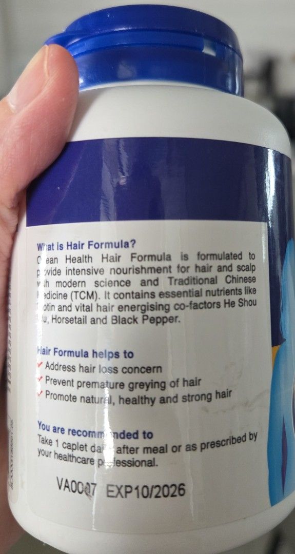 Ocean Health Hair Formula - 60 Capsules, Health & Nutrition, Health ...