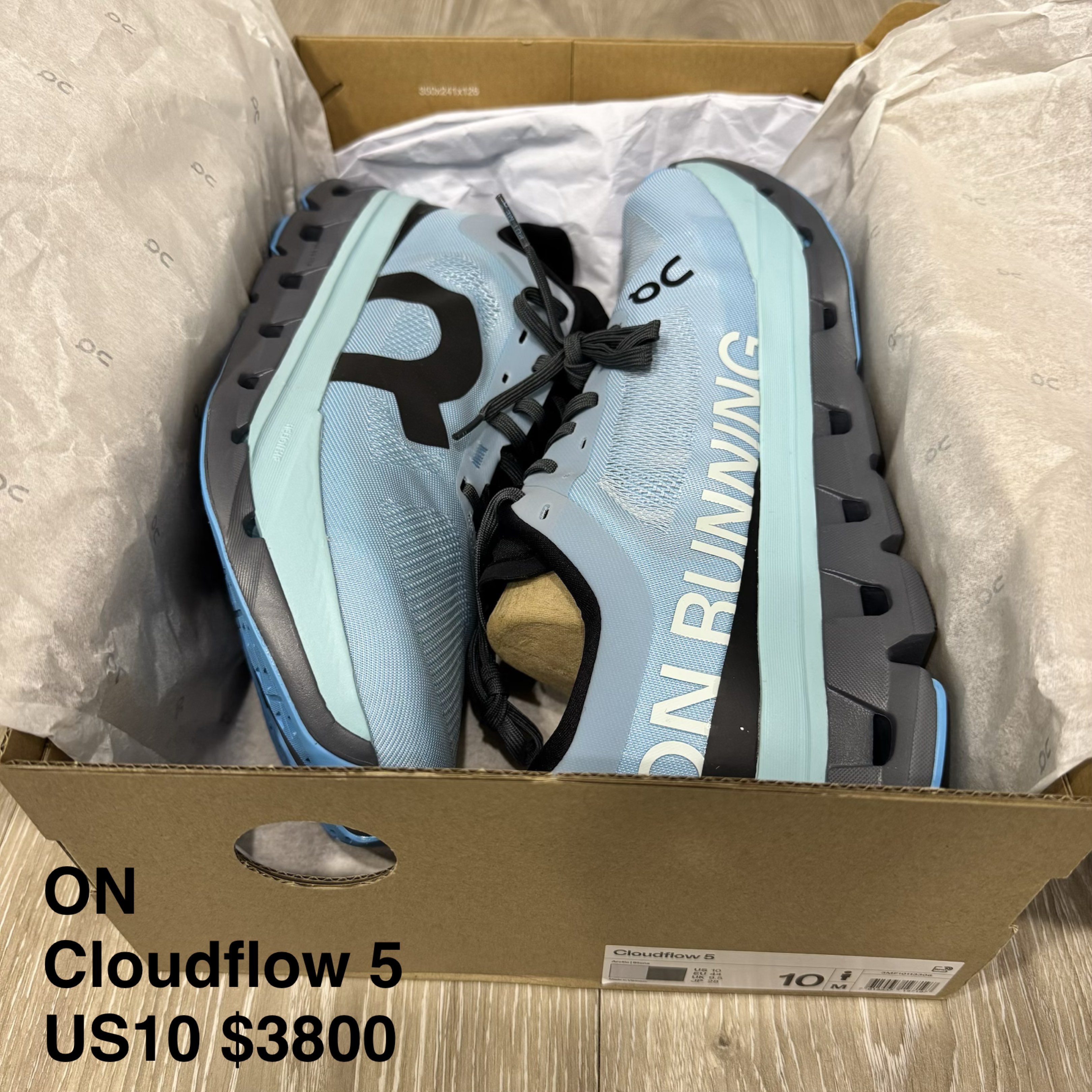 🇯🇵ON Cloudflow 5 男 跑鞋 US10, 他的時尚, 鞋類, 運動鞋、球鞋在旋轉拍賣