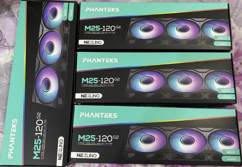 Phanteks M25-120 G2 D-RGB PWM Fan 120mm 3x Fan, Computers & Tech, Parts ...