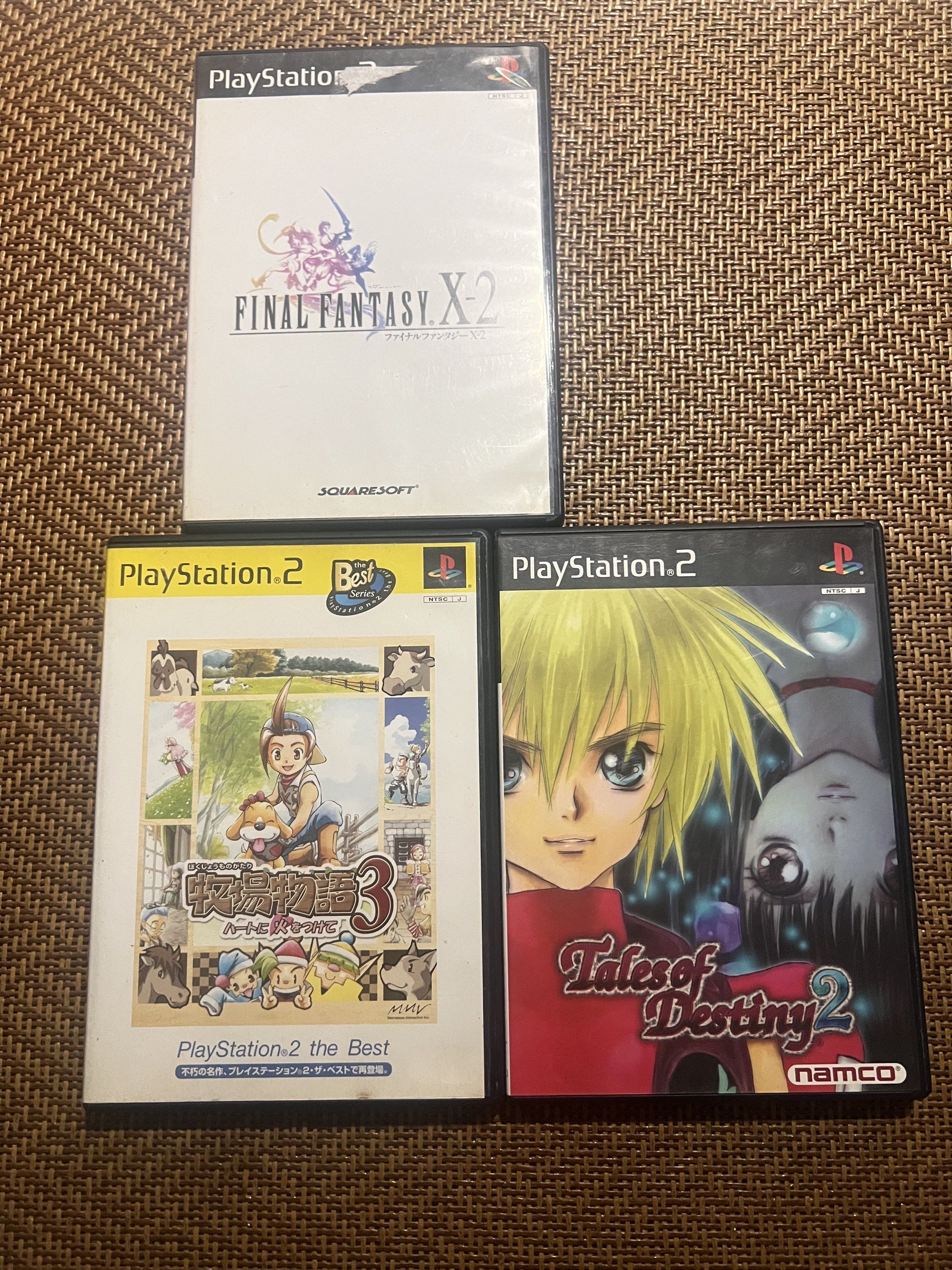 PlayStation 2 Games - Final Fantasy X-2, Harvest Moon 3, Tales of ...