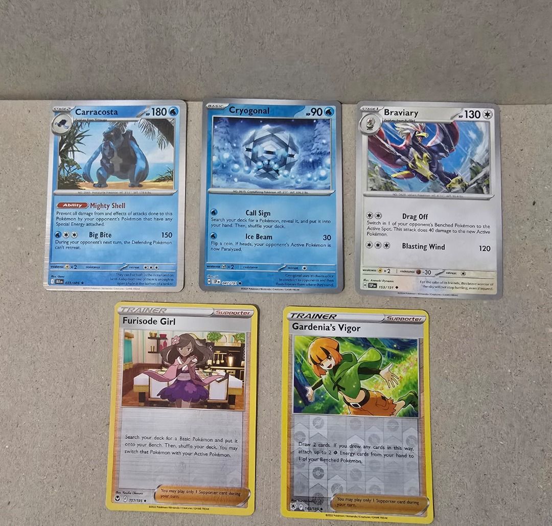 Pokemon Cards Bulk 12 Pieces (English & Korean), Hobbies & Toys, Toys ...