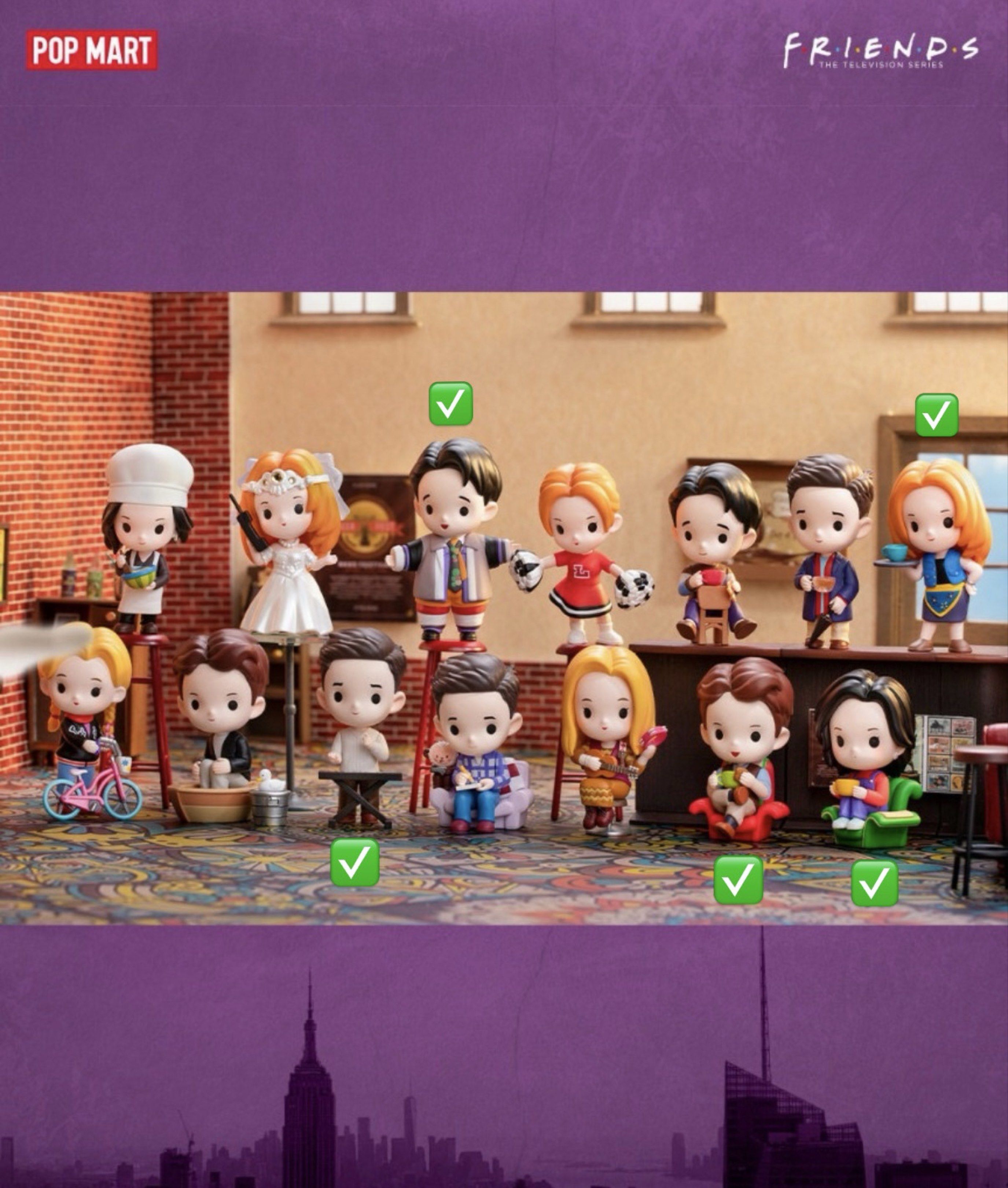 POP MART Friends Series Blind Box Figures, Hobbies & Toys, Toys & Games ...