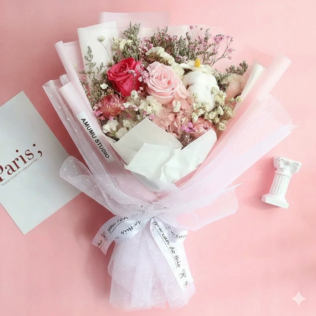 🌸Preserved Flower Bouquet - Valentine’s Day Flower Bouquet 2026 | Gift ...