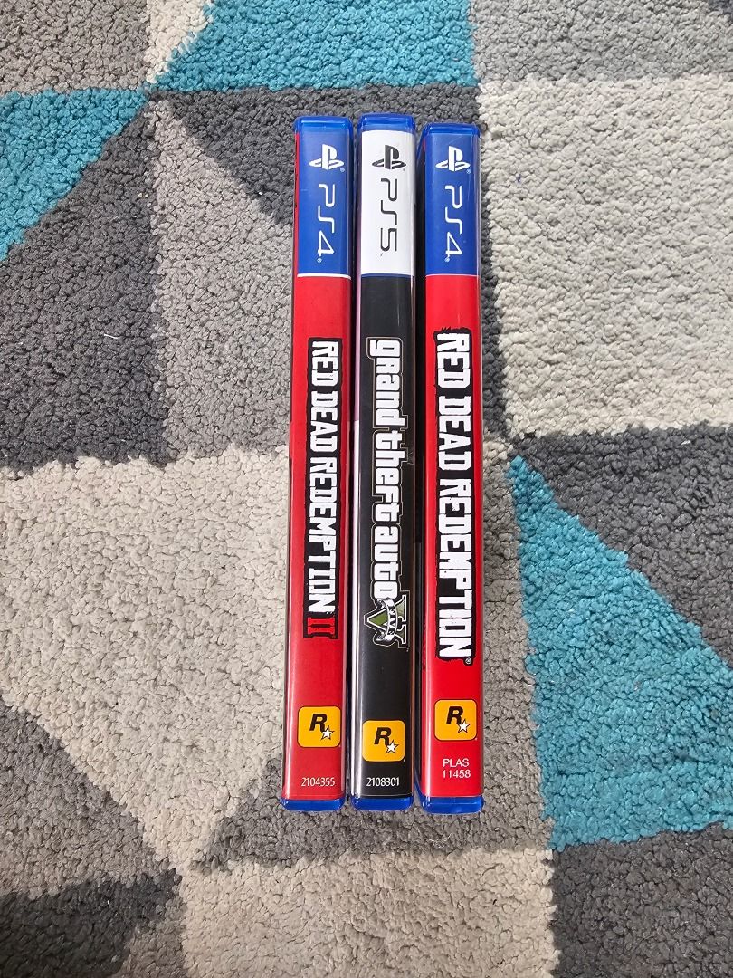 PS4/PS5 Games: Red Dead Redemption 2, Red Dead Redemption, GTA V bundle ...
