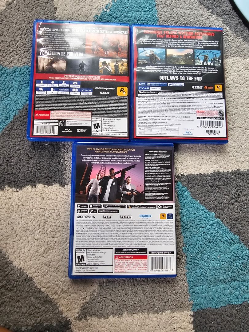 PS4/PS5 Games: Red Dead Redemption 2, Red Dead Redemption, GTA V bundle ...