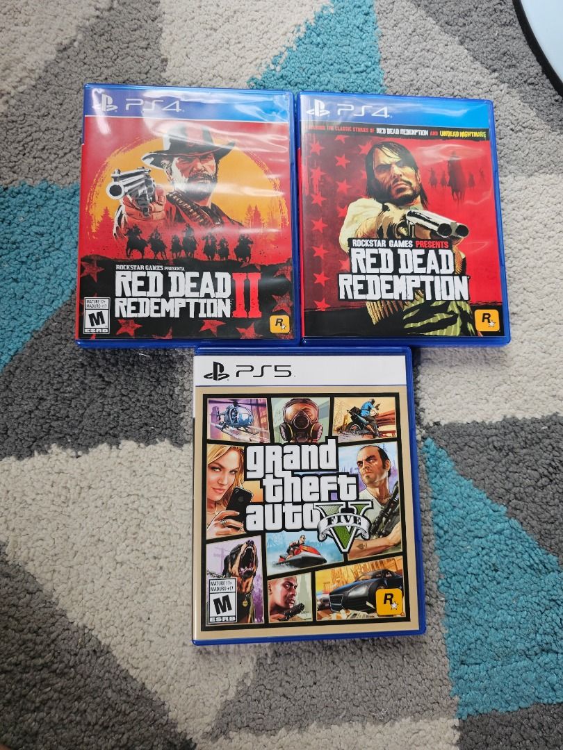 PS4/PS5 Games: Red Dead Redemption 2, Red Dead Redemption, GTA V bundle ...