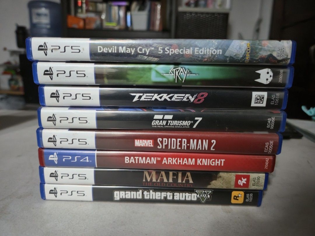 PS5 Games (Stray, Spiderman 2, Mafia, Grand Turismo, Devil May Cry ...