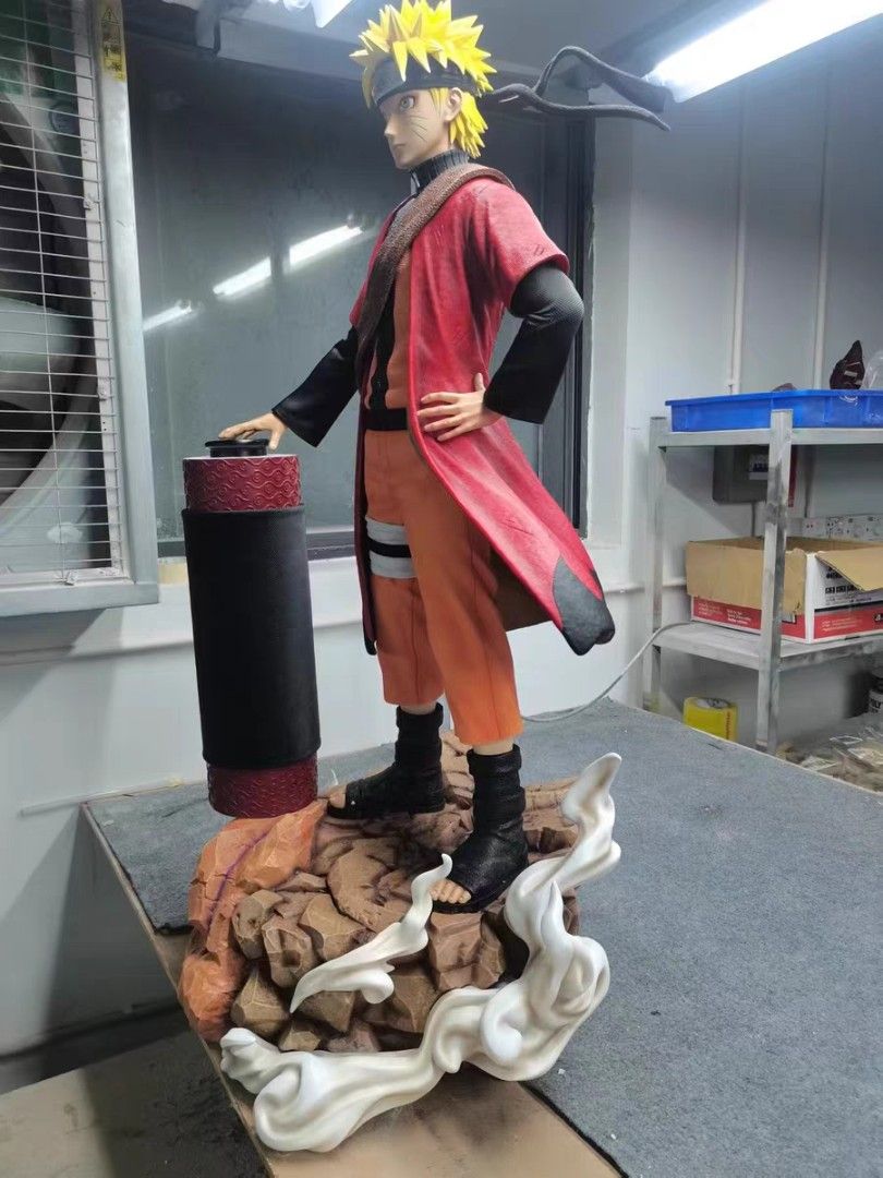 RECAST Naruto Shippuden Uzumaki Naruto 1:1 Polystone Statue by JC ...