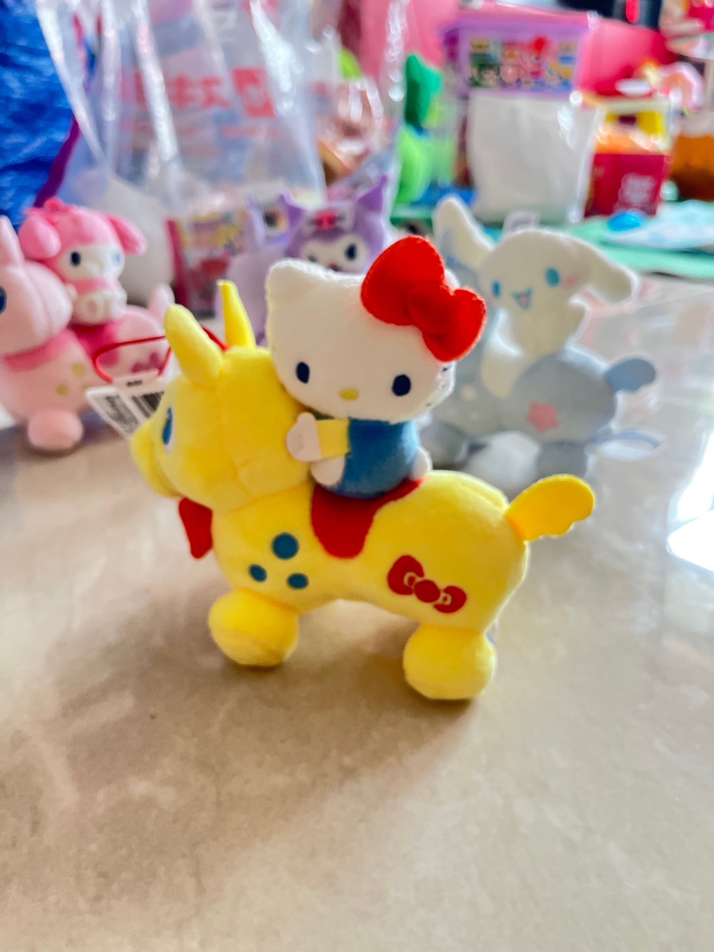 Rody x sanrio Kuromi melody cinnamonroll hello kitty plushie keychain ...