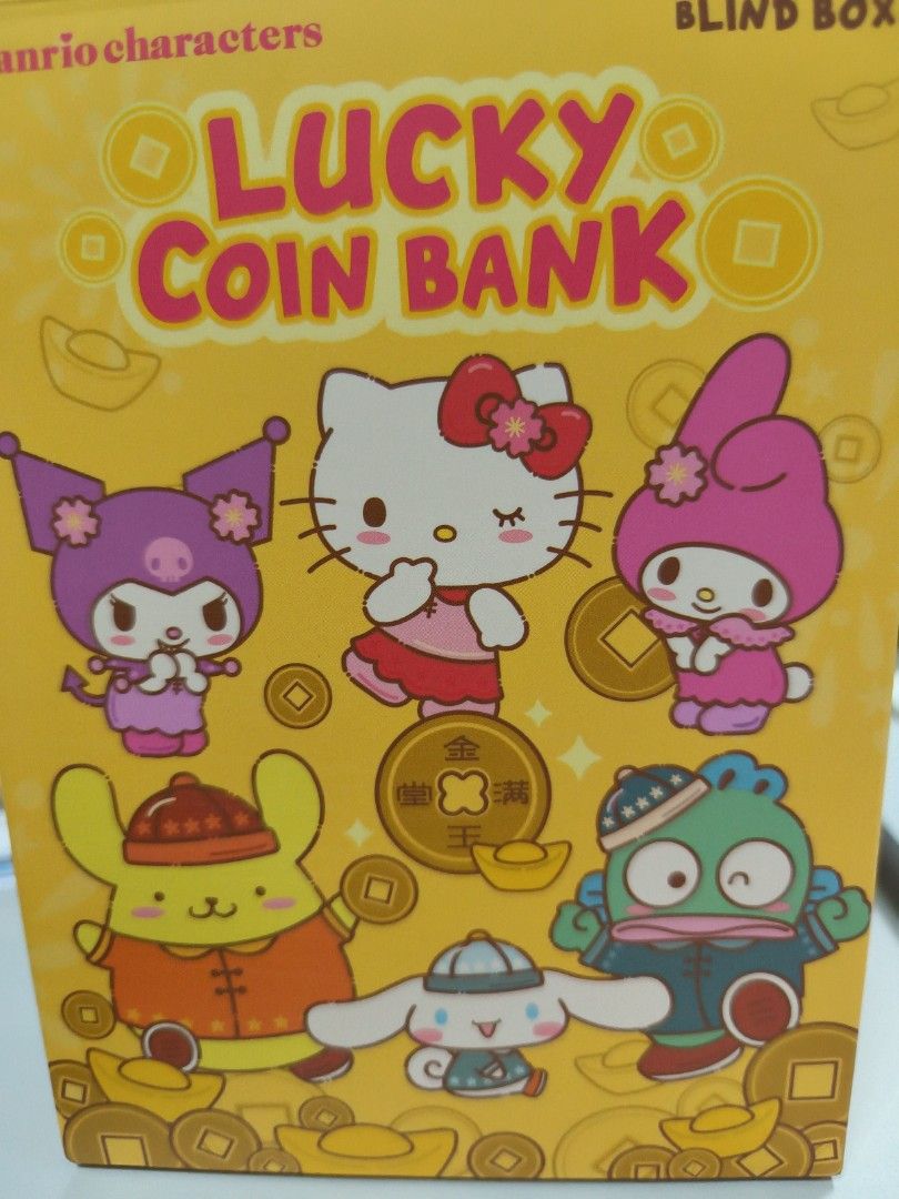Sanrio Lucky Coin Bank Blind Box, Hobbies & Toys, Toys & Games on Carousell