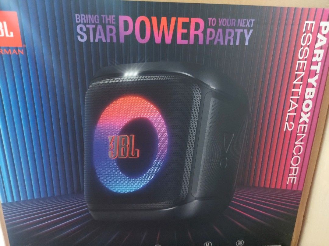 Sealed JBL Partybox Encore Essential 2 bluetooth speaker, Audio ...