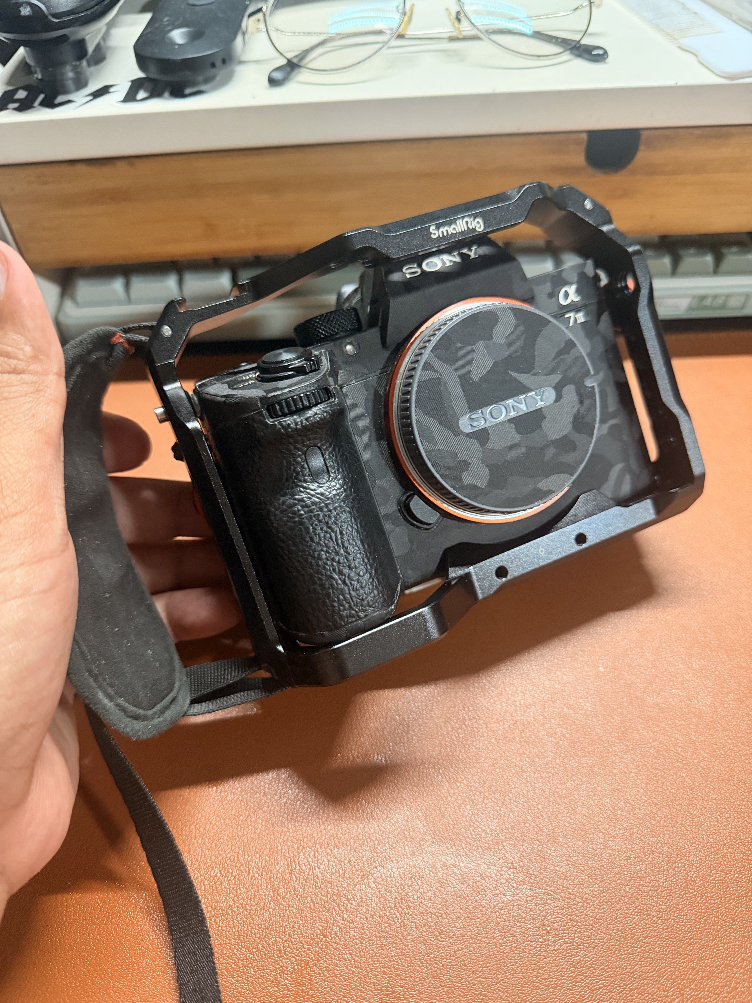 Sony Alpha 7 III with SmallRig Cage, Photography, Cameras on Carousell