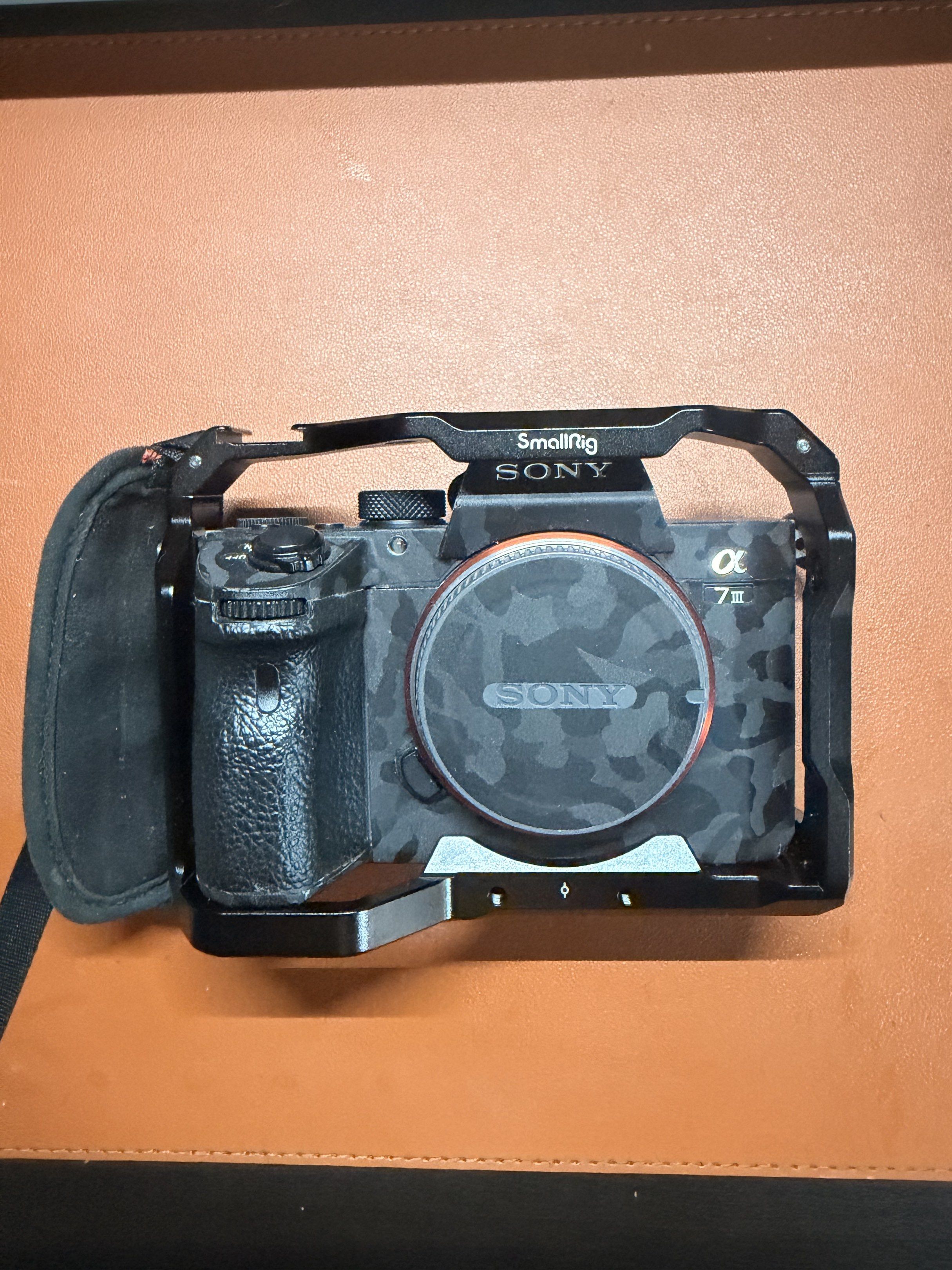 Sony Alpha 7 III with SmallRig Cage, Photography, Cameras on Carousell