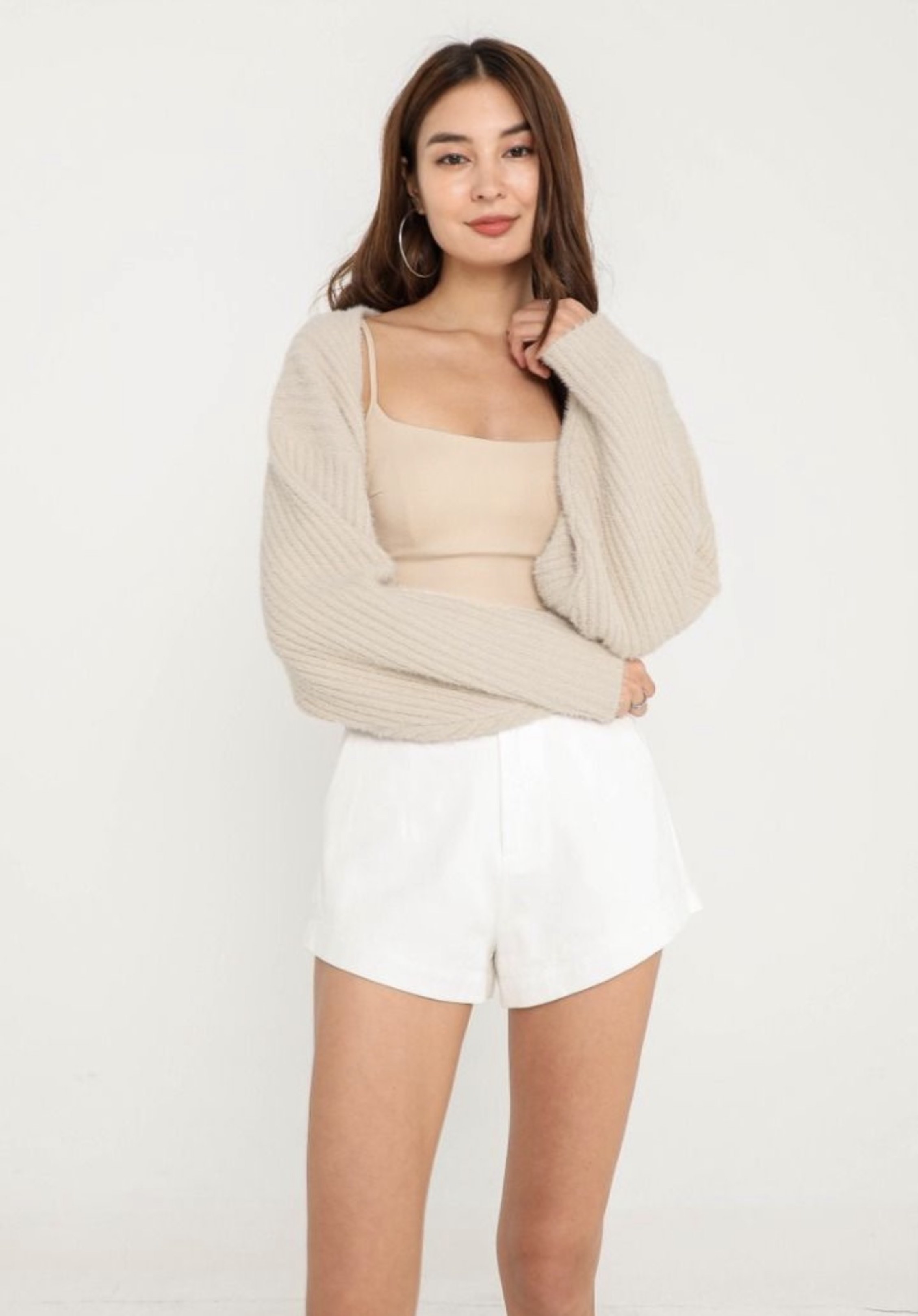 SuperGurl Furry Fuzzy Bolero - White, Women's Fashion, Coats, Jackets ...