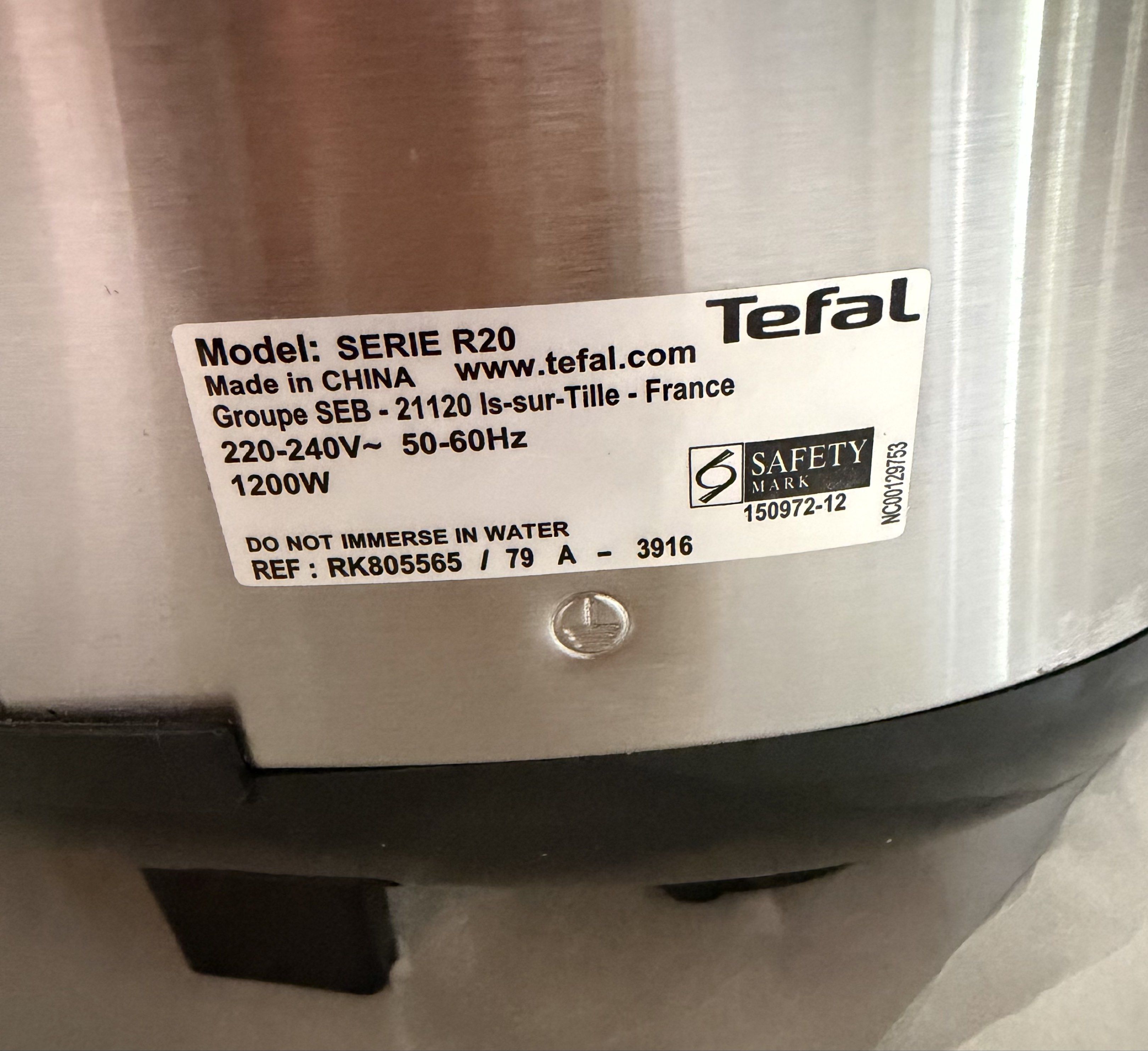 Tefal Serie R20 Rice Cooker, TV & Home Appliances, Kitchen Appliances ...