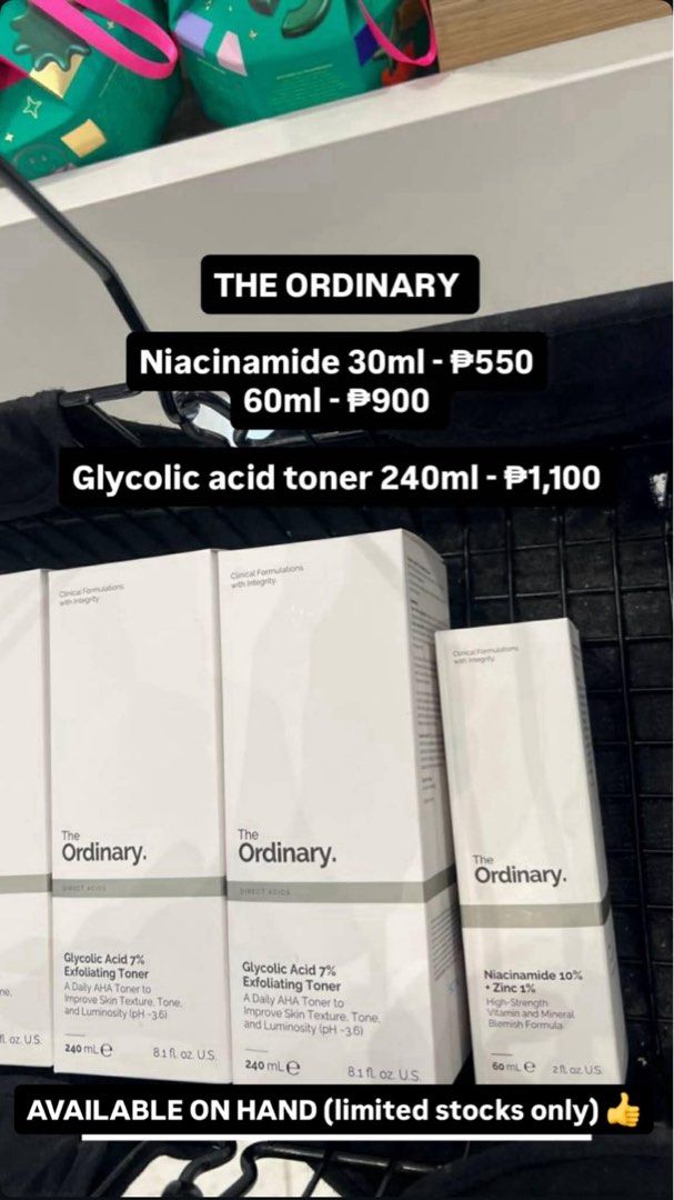 THE ORDINARY Glycolic Acid 240ml, Beauty & Personal Care, Face, Face ...