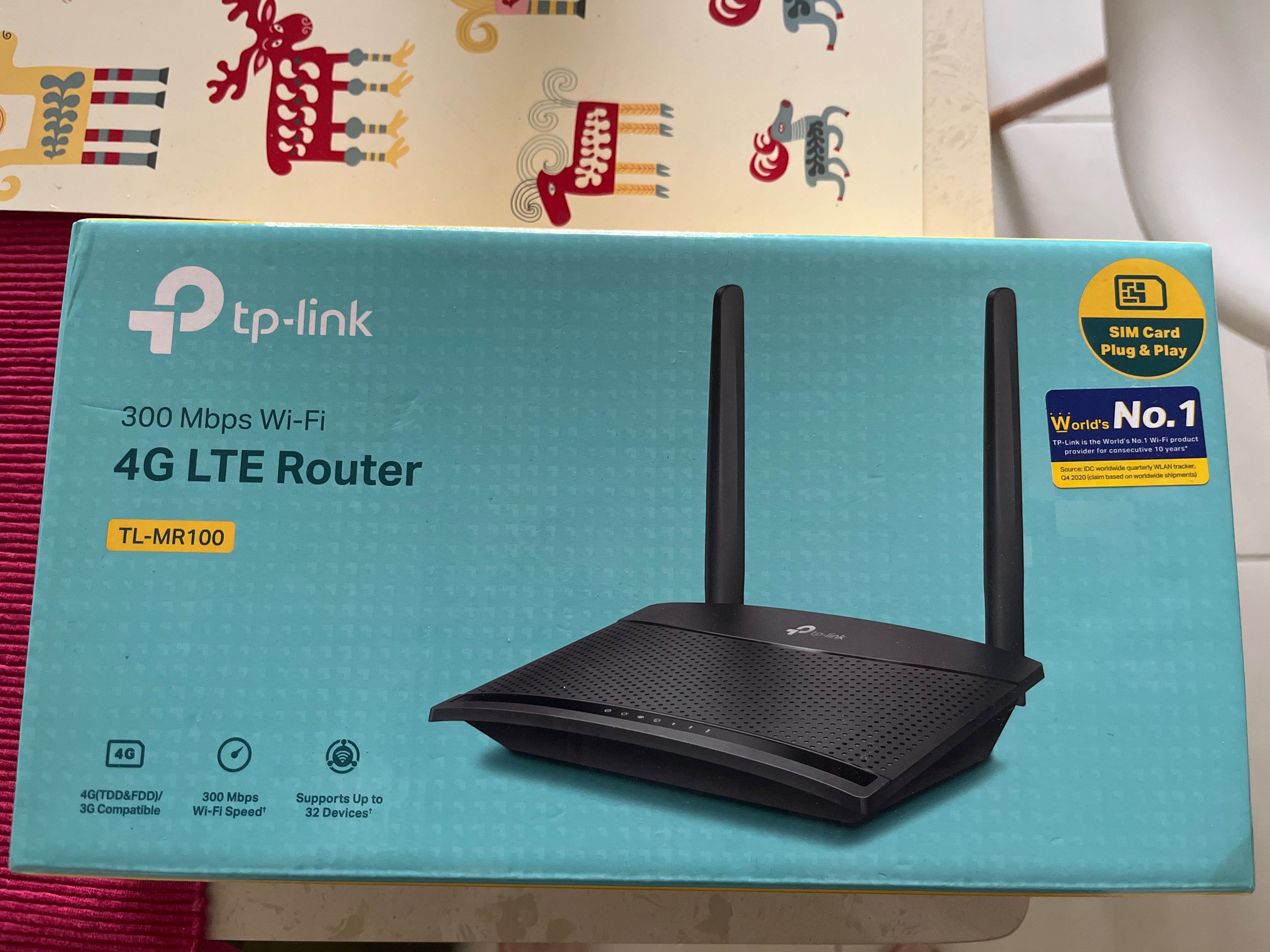 TP-Link 4G LTE Router TL-MR100, Computers & Tech, Parts & Accessories ...