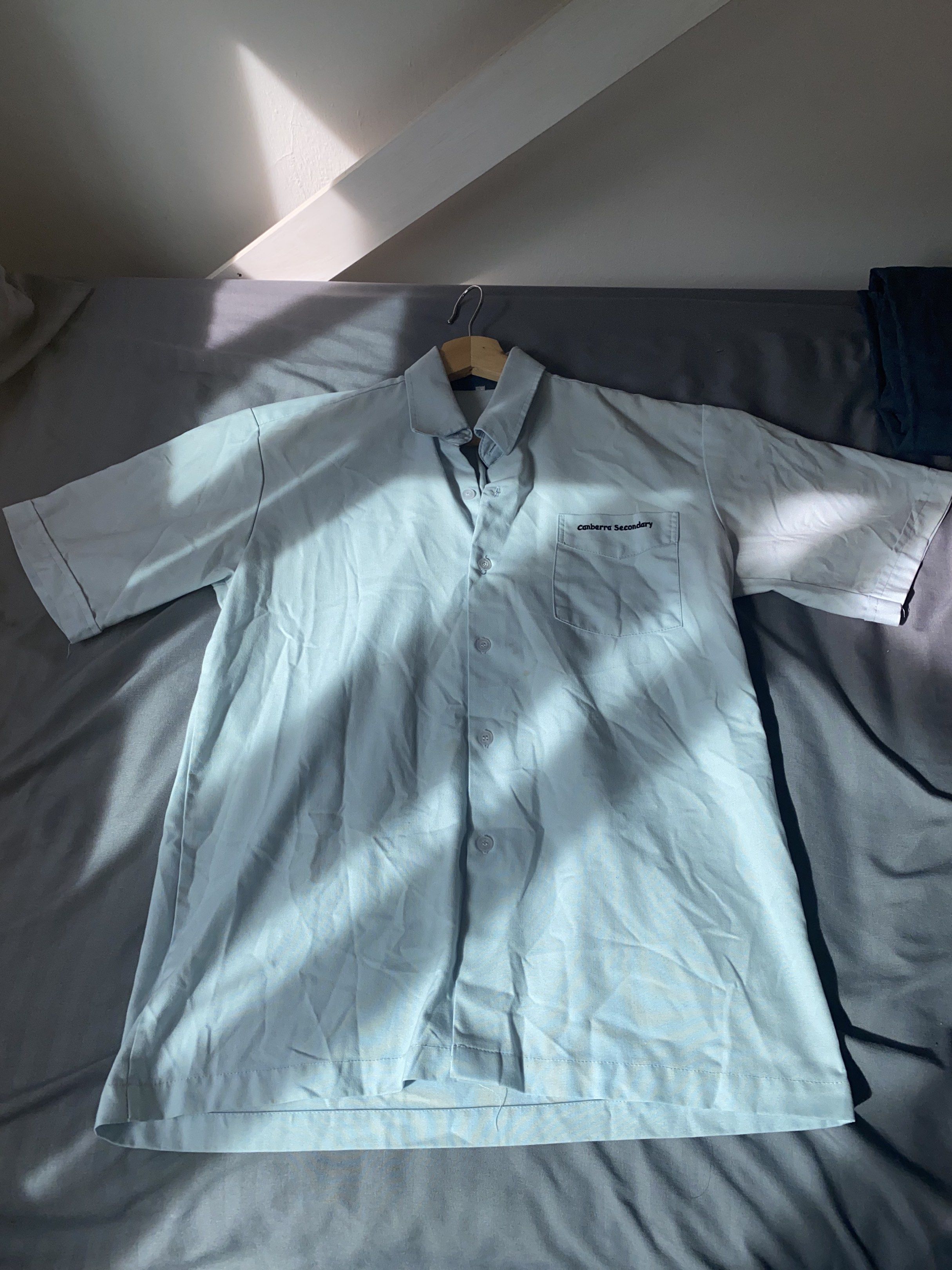 Canberra Uniform Shirt, Men's Fashion, Tops & Sets, Shirts on Carousell