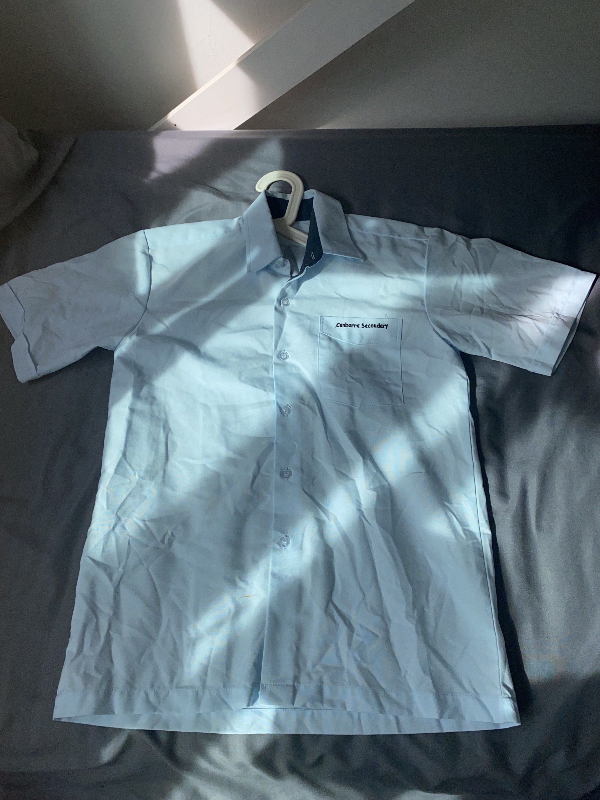 Canberra Uniform Shirt, Men's Fashion, Tops & Sets, Shirts on Carousell