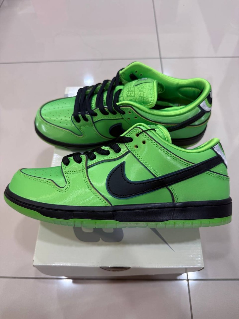 【US9.5】Nike SB Dunk Low The Powerpuff Girls Buttercup (2023) FZ8319-300 ...