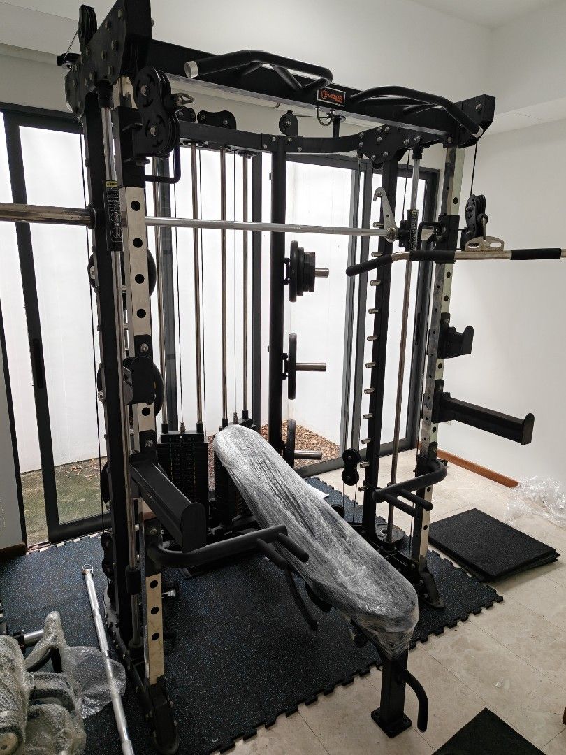 Vigor C9 counter balance Smith Machine Functional Trainer Combo w ...