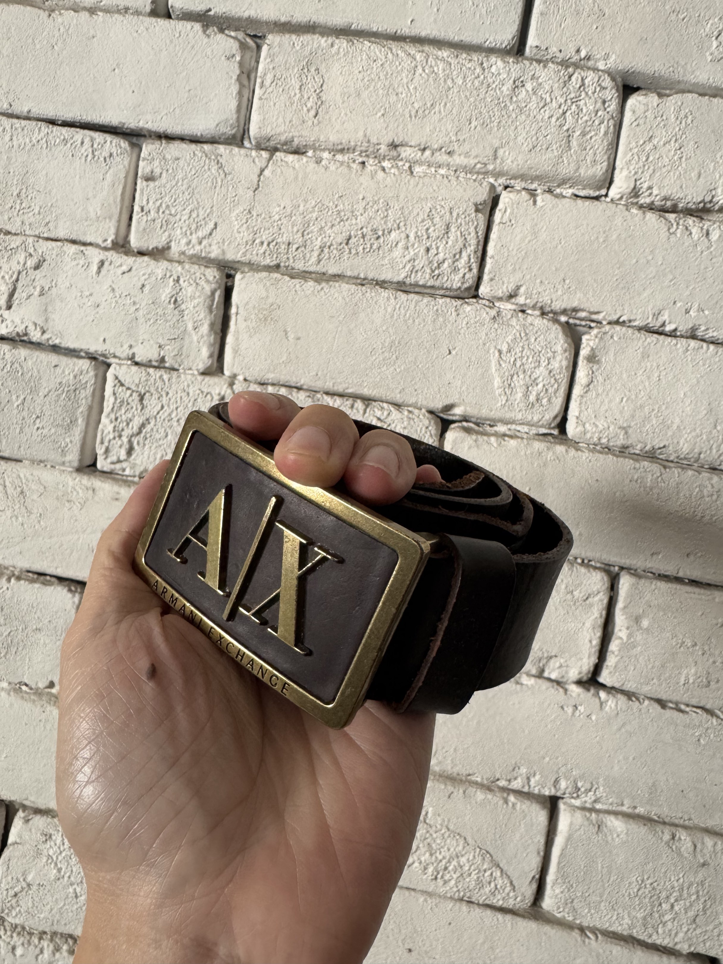 Vintage Armani Exchange AX Belt, Men's Fashion, Watches & Accessories ...