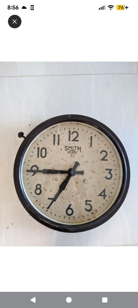 Vintage Smith Clock, Furniture & Home Living, Home Decor Accessories ...